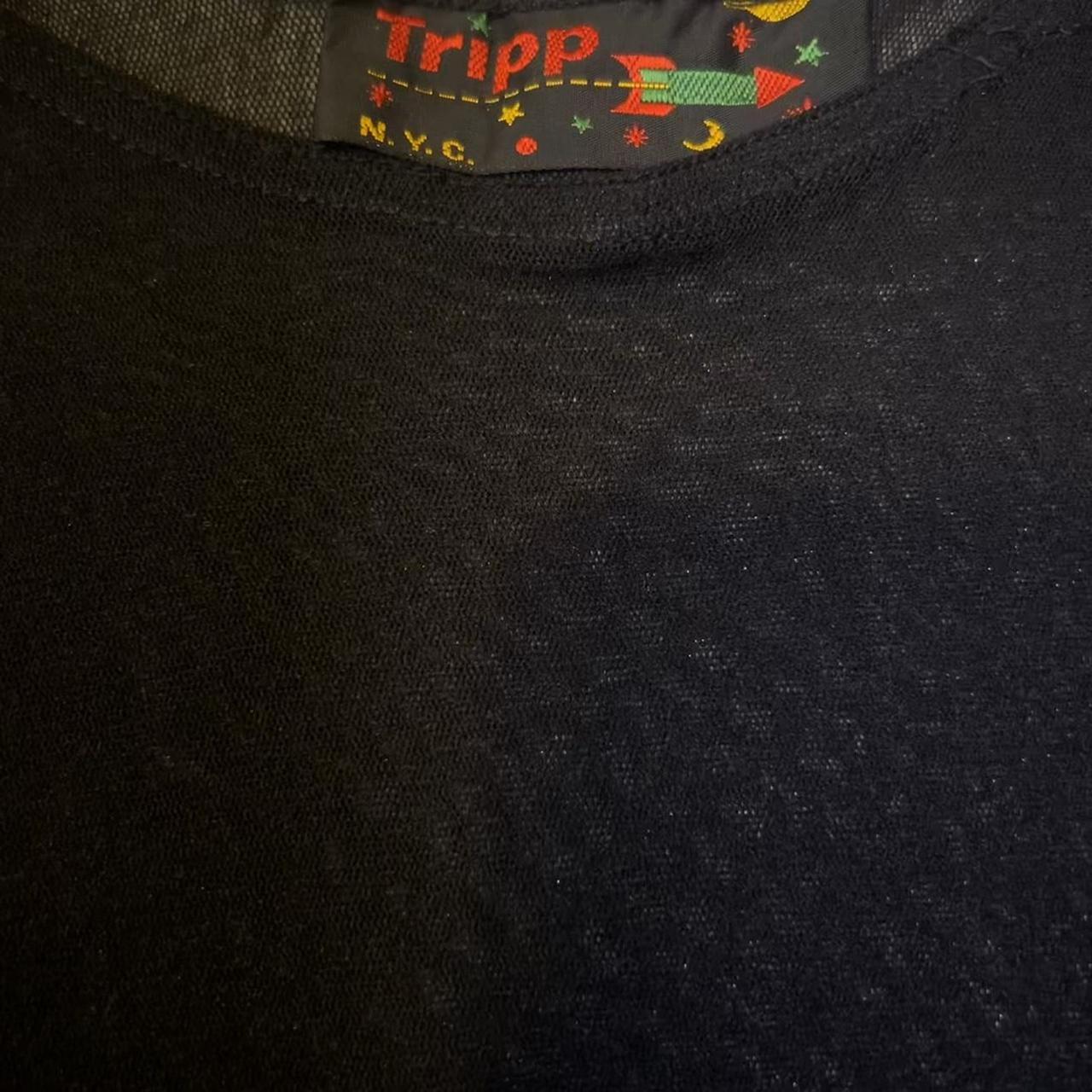 1980s rare Tripp nyc mesh longsleeve 🌙 Size tag has... - Depop