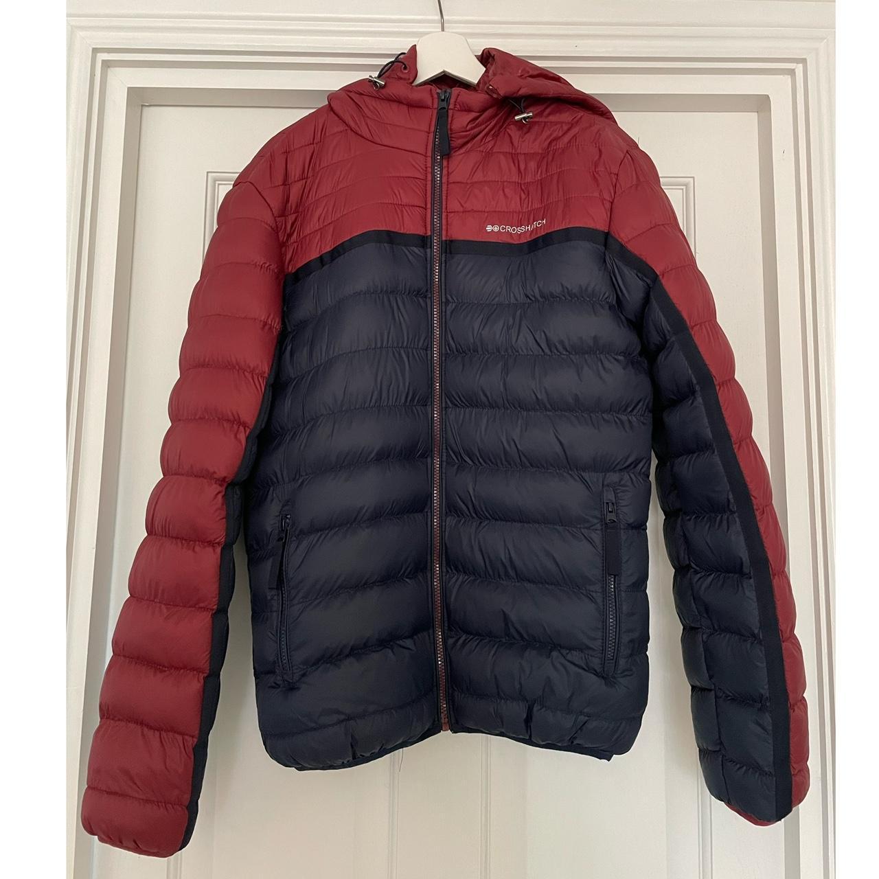 Crosshatch puffer coat True to size and great... - Depop