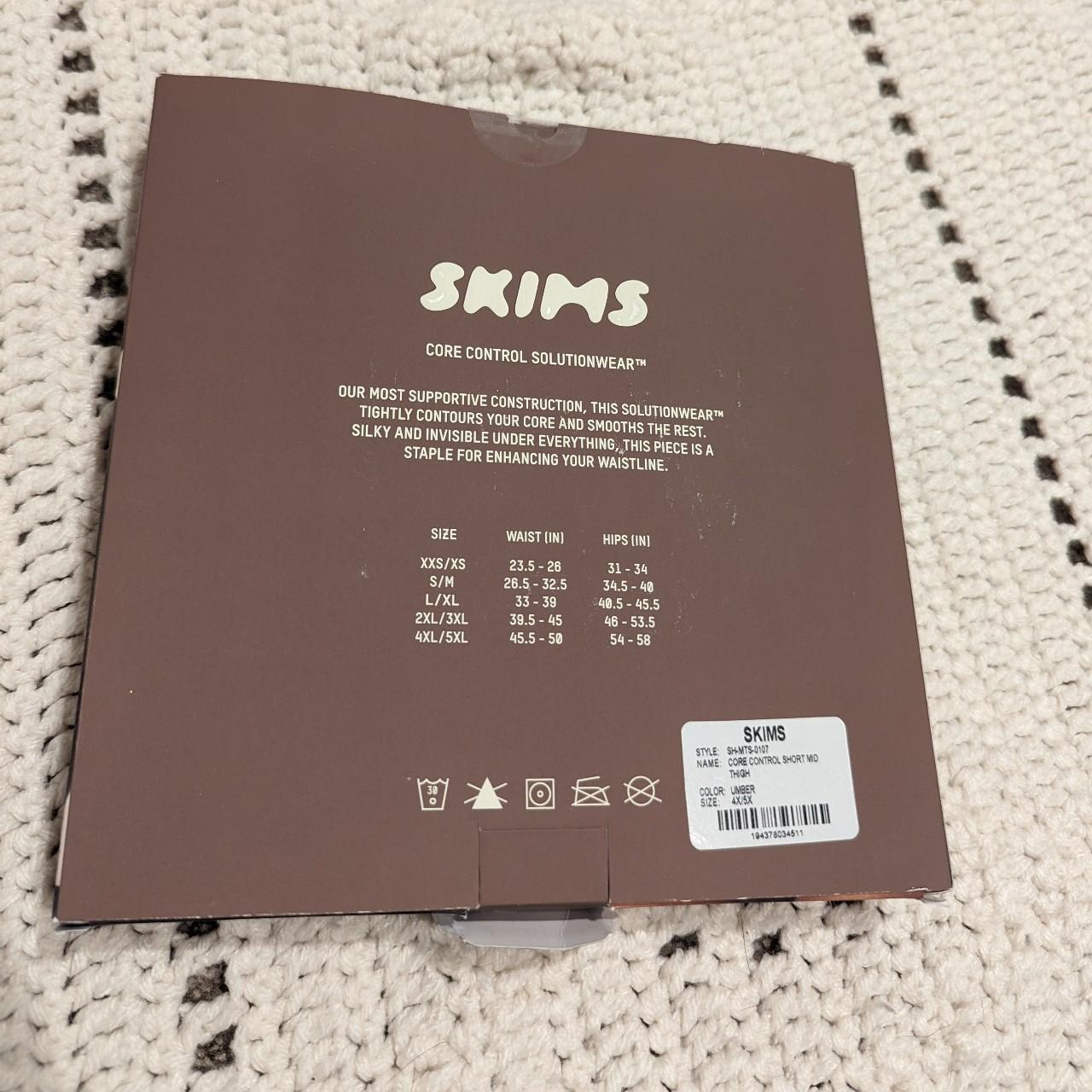 NWT In Box SKIMS Core Control Mid Thigh Short Size:... - Depop