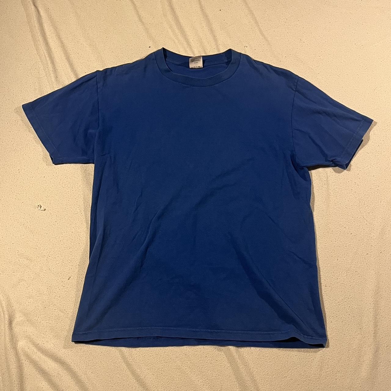 Blue “pro club” comfort plain tshirt Size:... - Depop