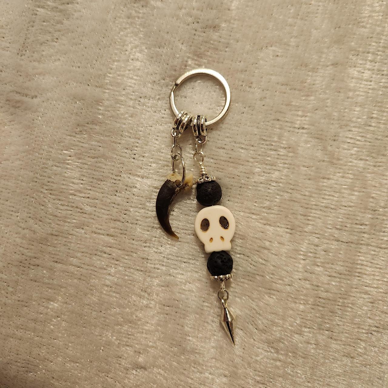 Handmade Coyote Claw and Skull Charm... - Depop