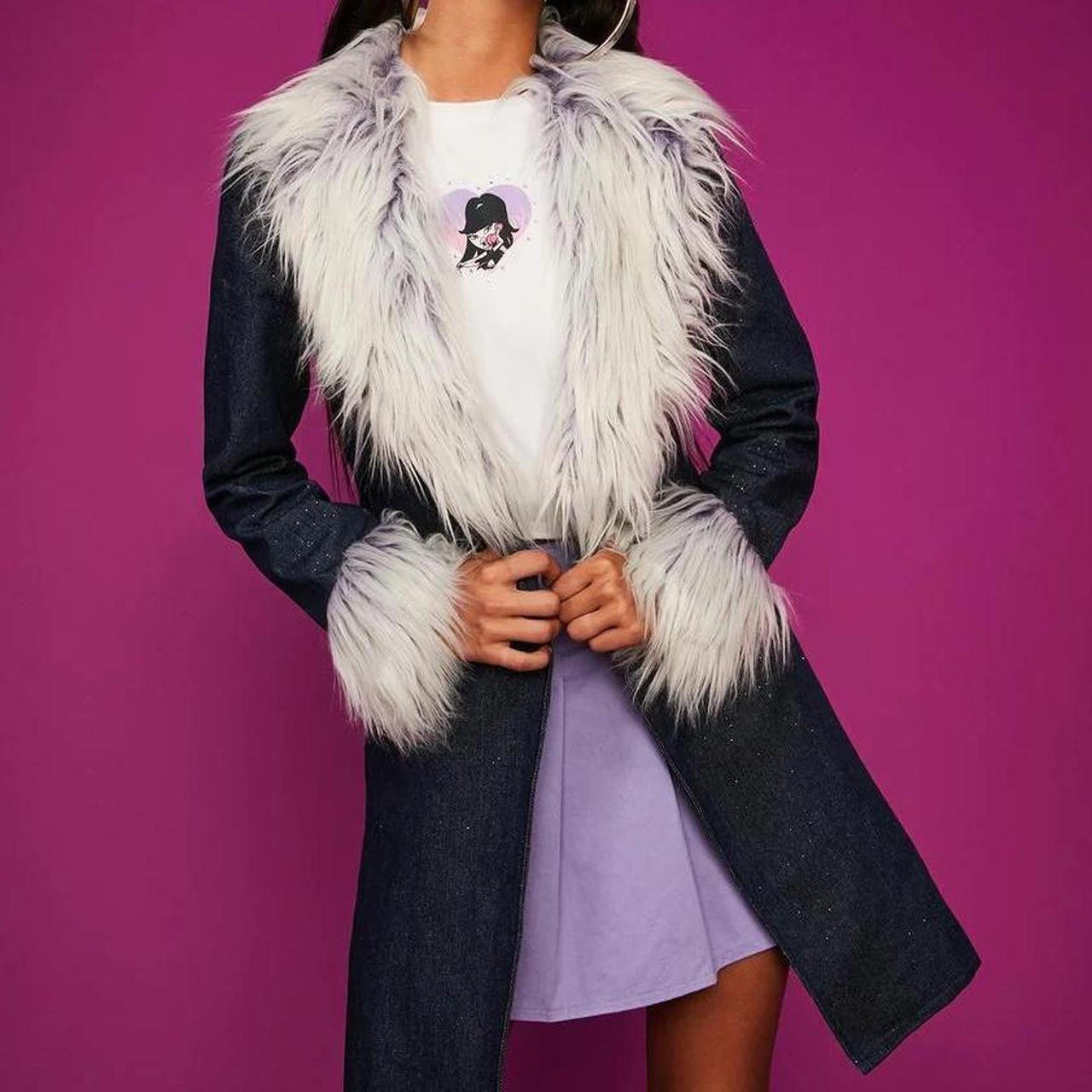 Dollskill bratz fur coat 🎀🎀 💜 labelled size XL... - Depop