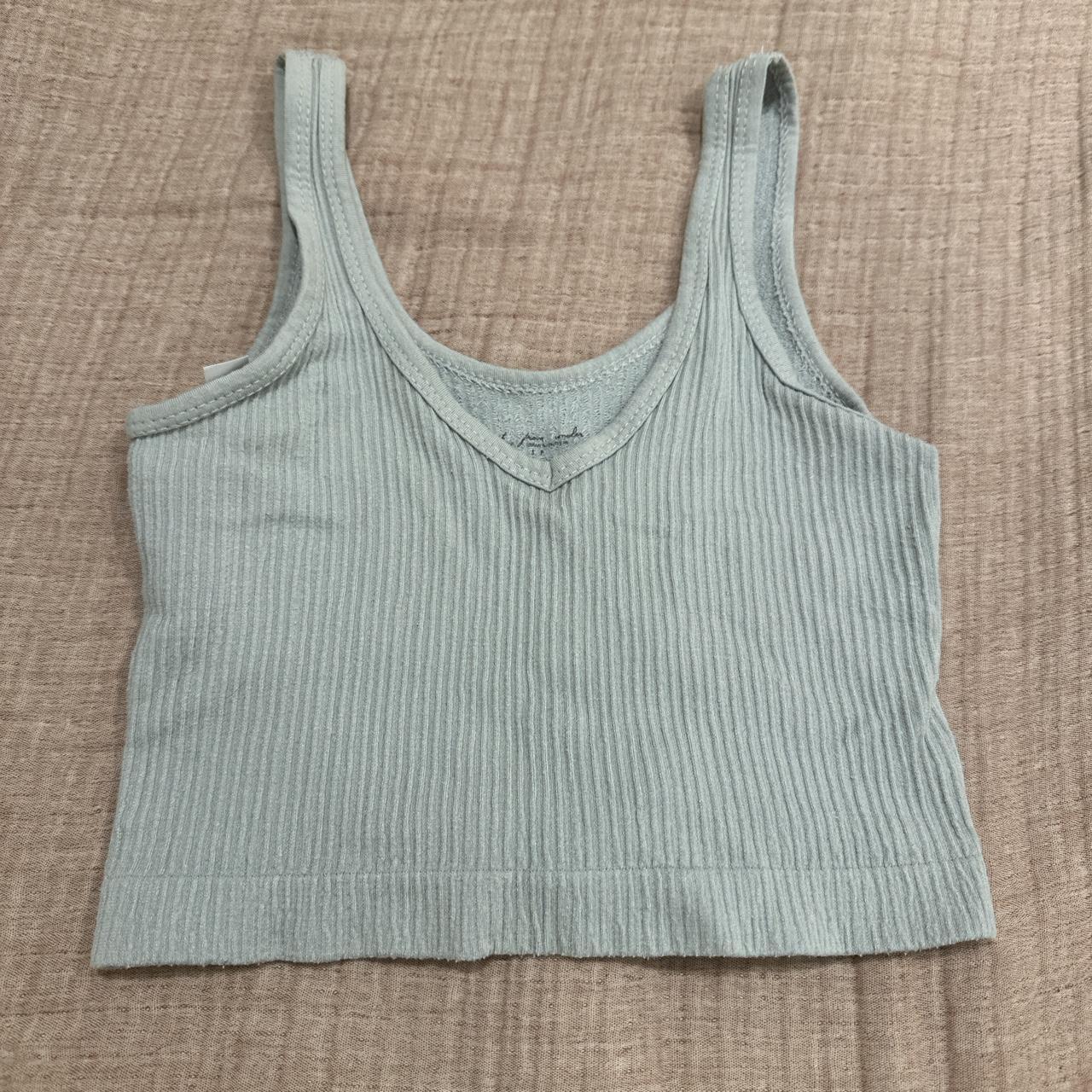 Blue Urban outfitters tank! SIZE S - Depop