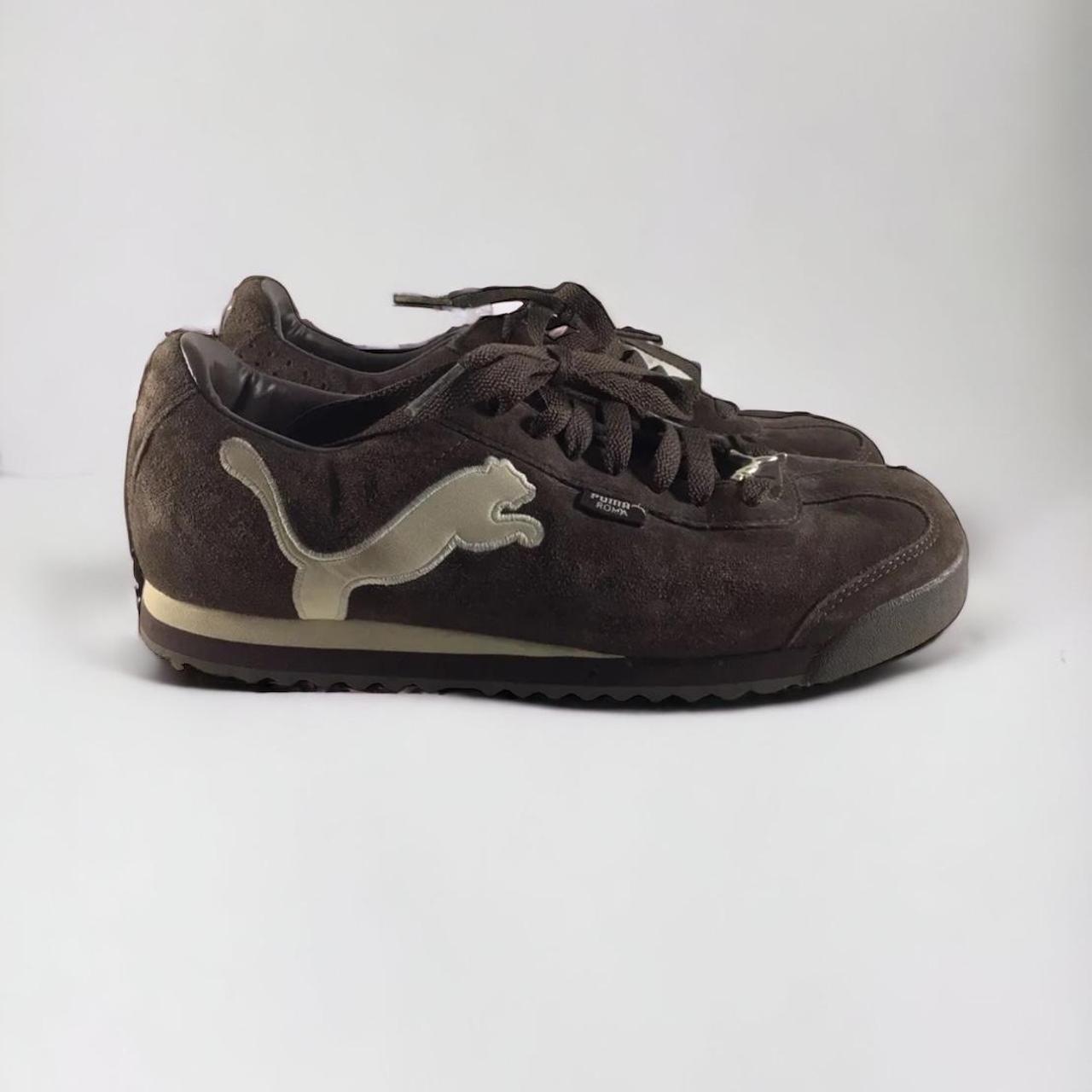 Puma Roma sneakers Brown puma suede sneakers... - Depop