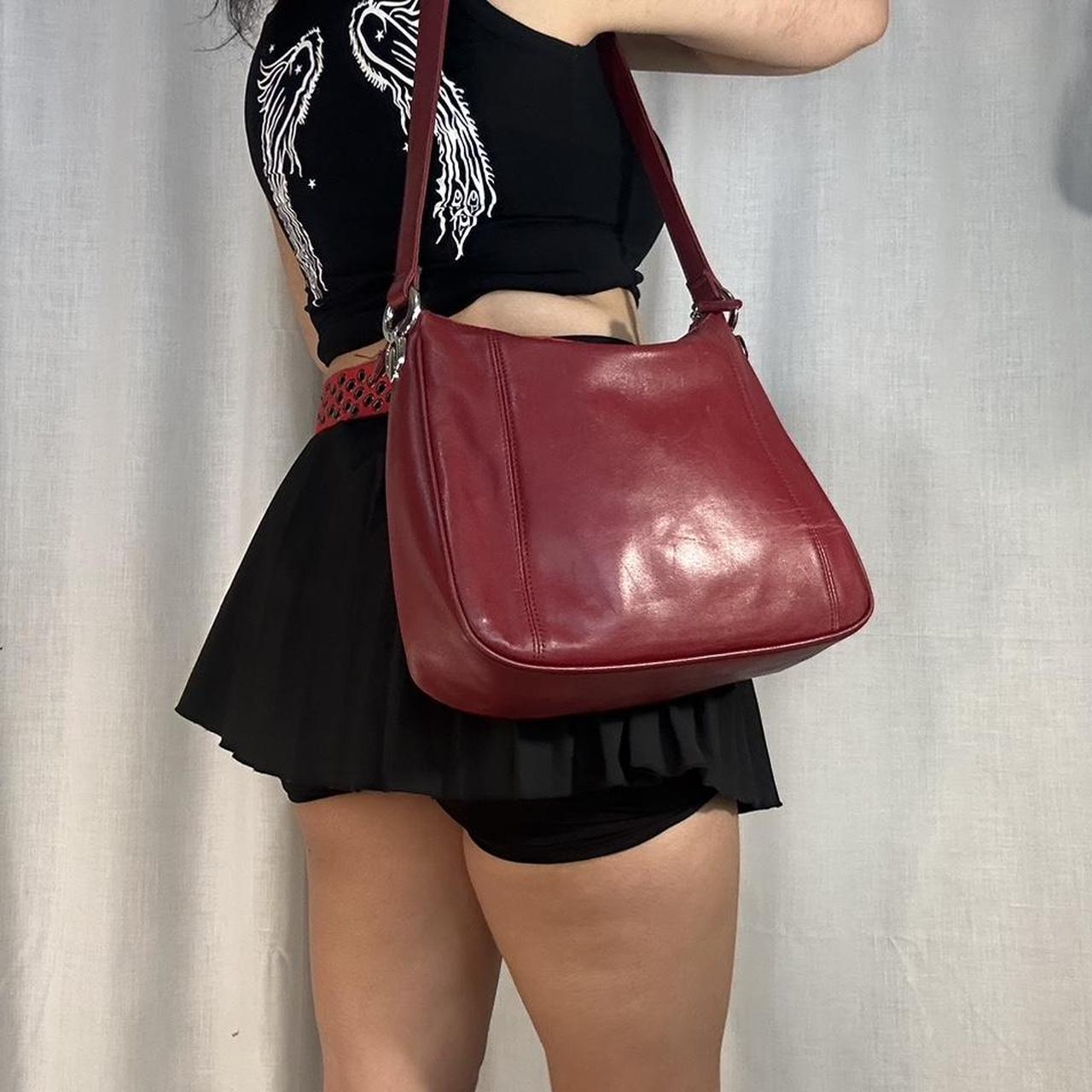 Vintage red leather purse Good condition nice... - Depop