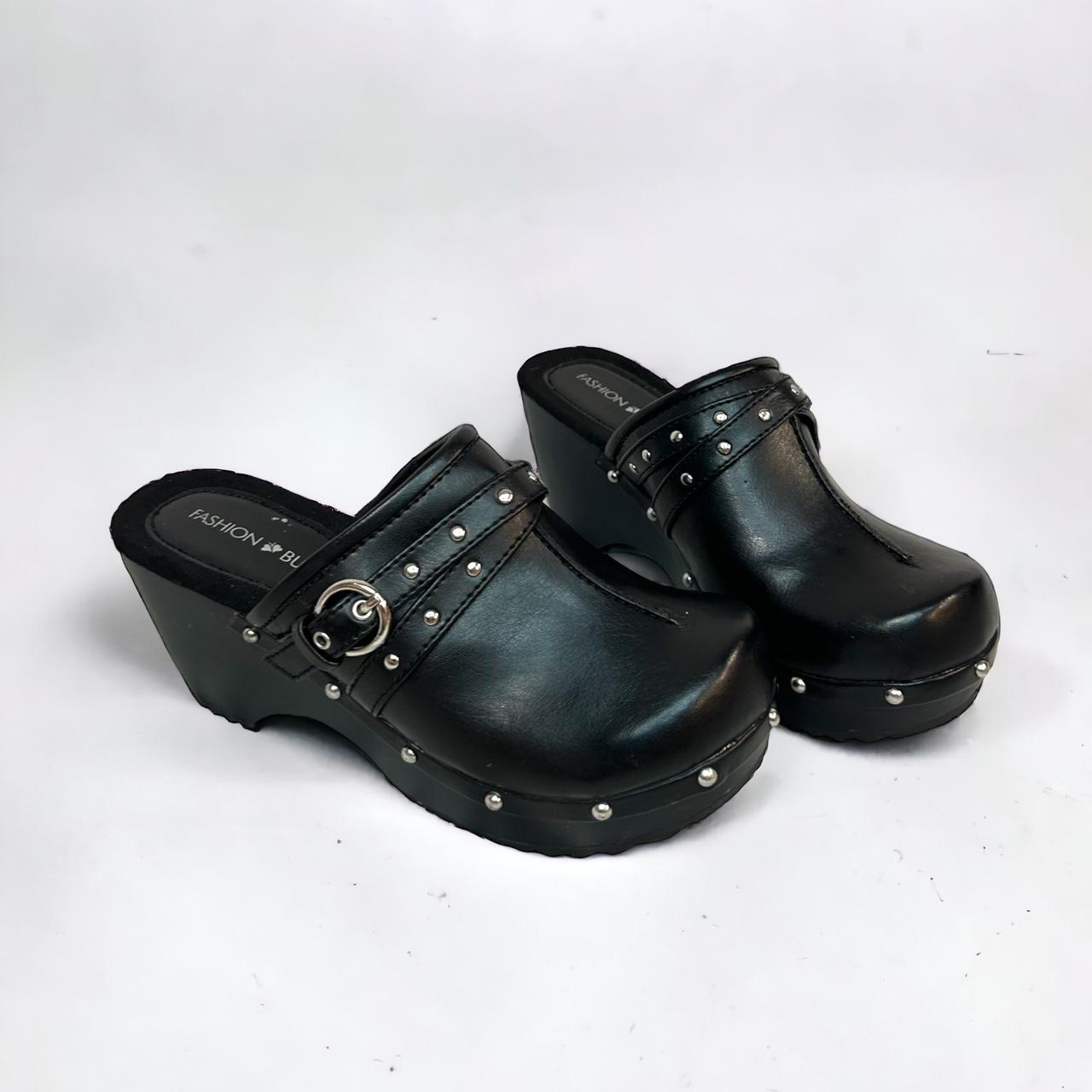 90s platform studded clogs Like new quality... - Depop