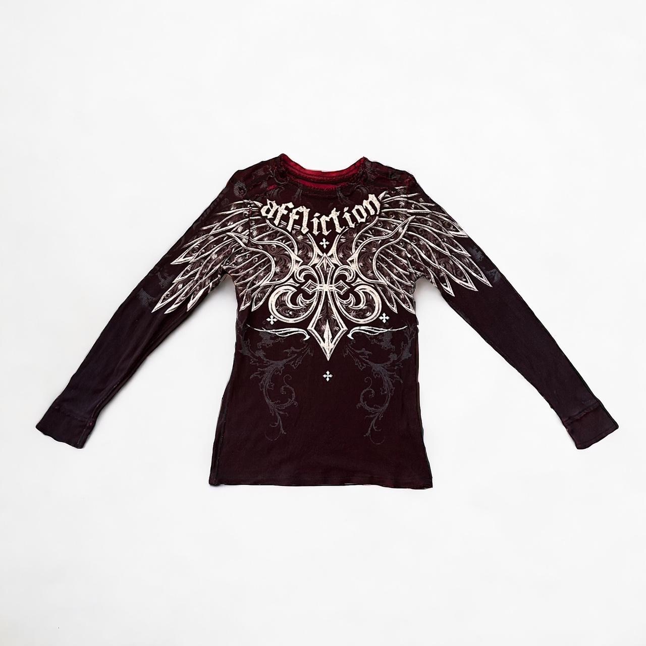 Vintage affliction fleece Like new soft materials... | Depop