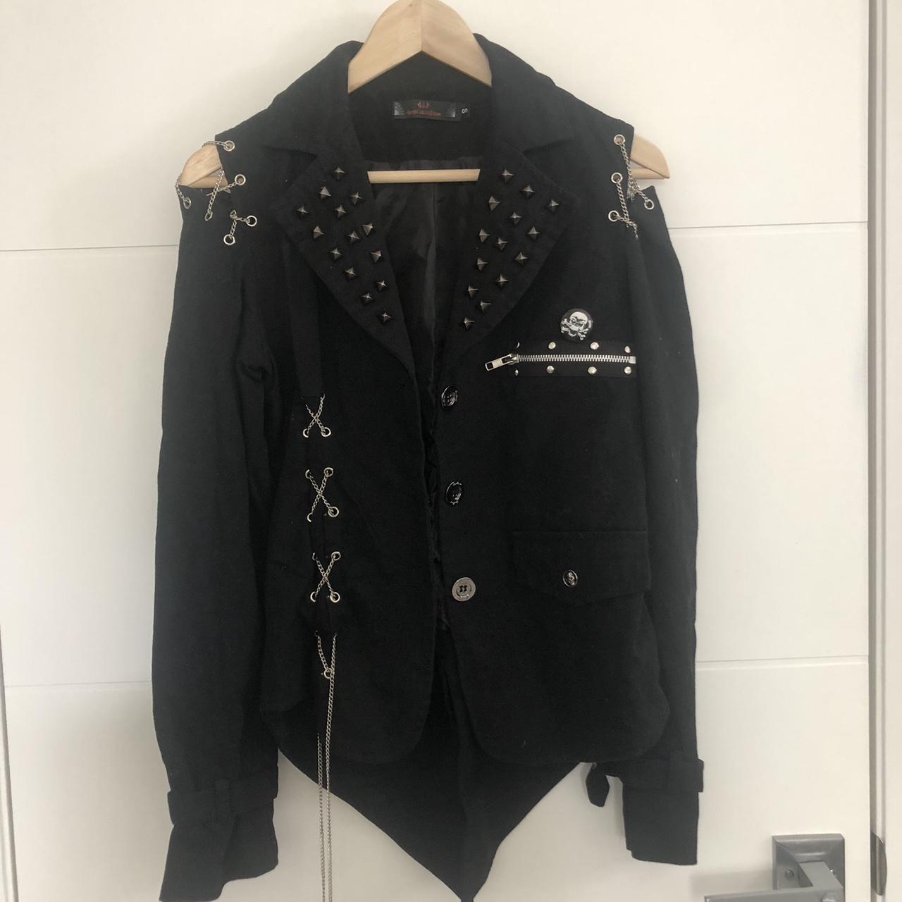 Gothic punk blazer size S Got a few little details... - Depop
