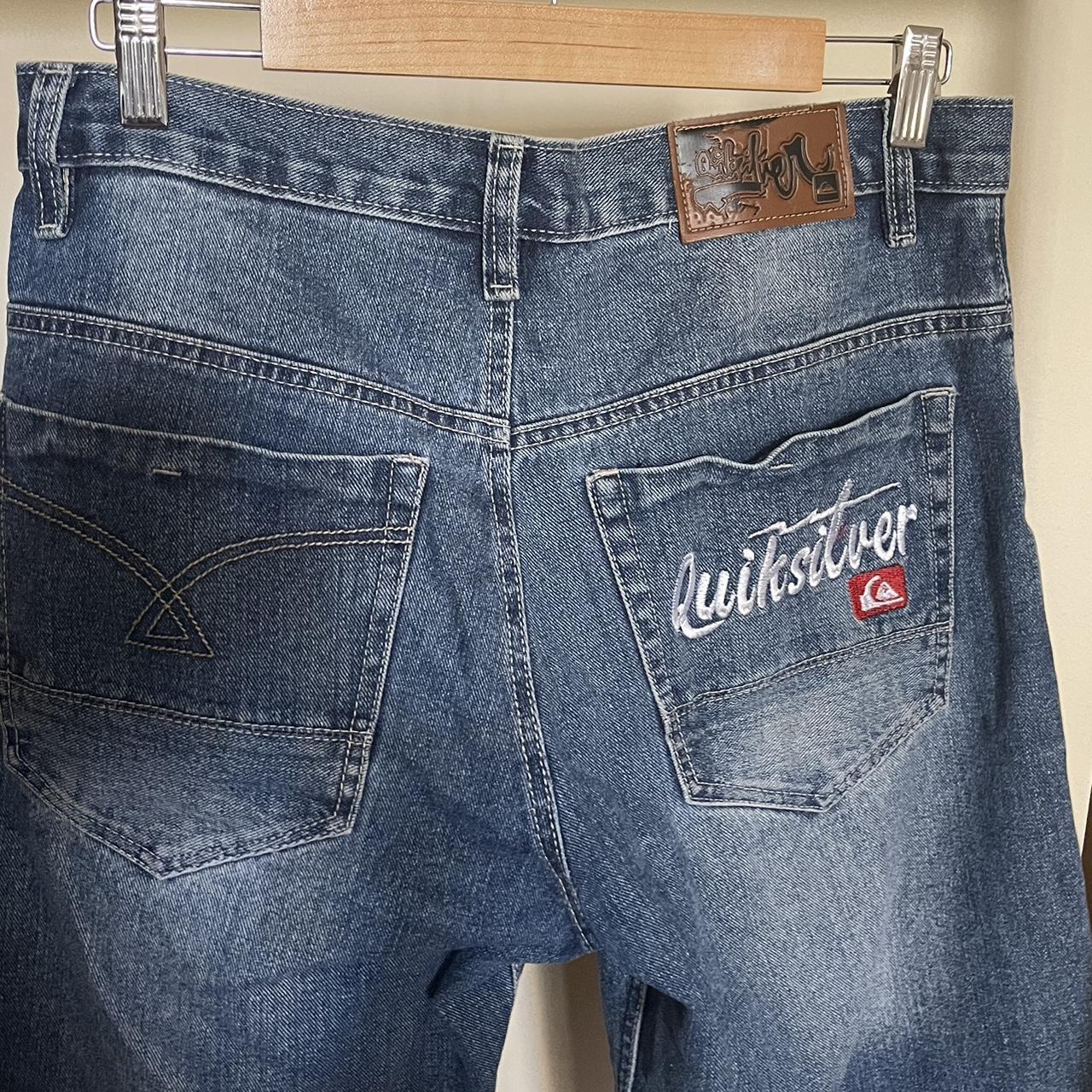 Cutest Quicksilver Jorts 🤙🏻💌 Brown patch and... - Depop