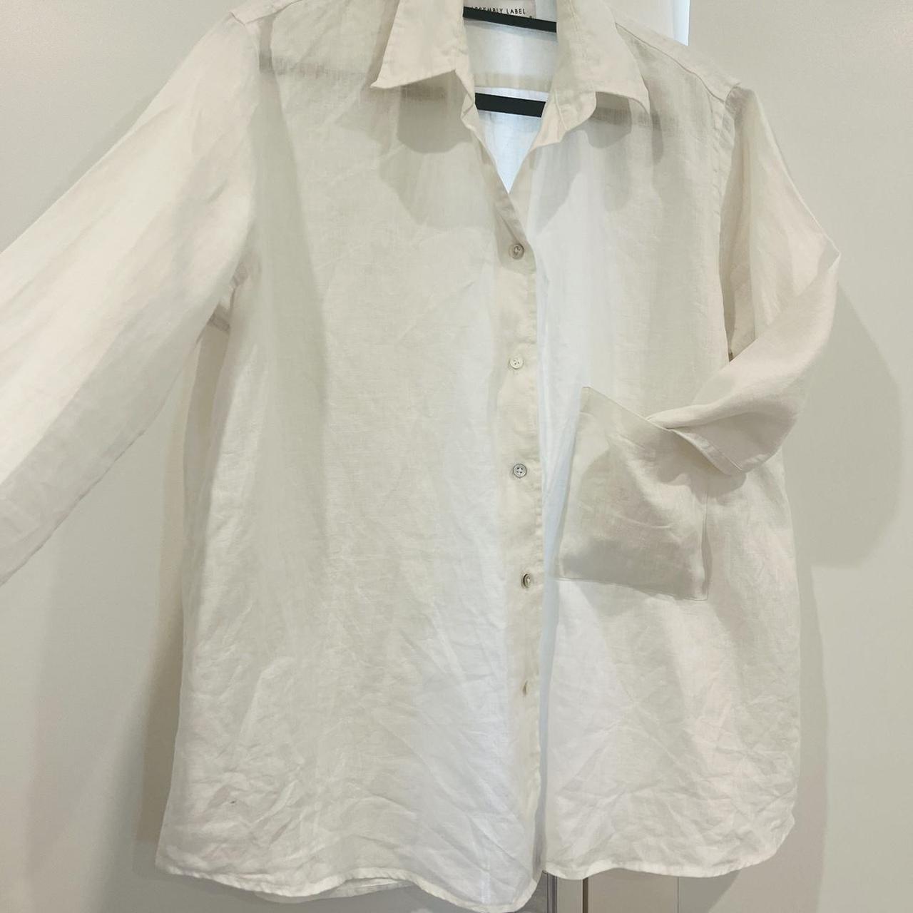 Assembly Label linen baggy long sleeve tops over... - Depop