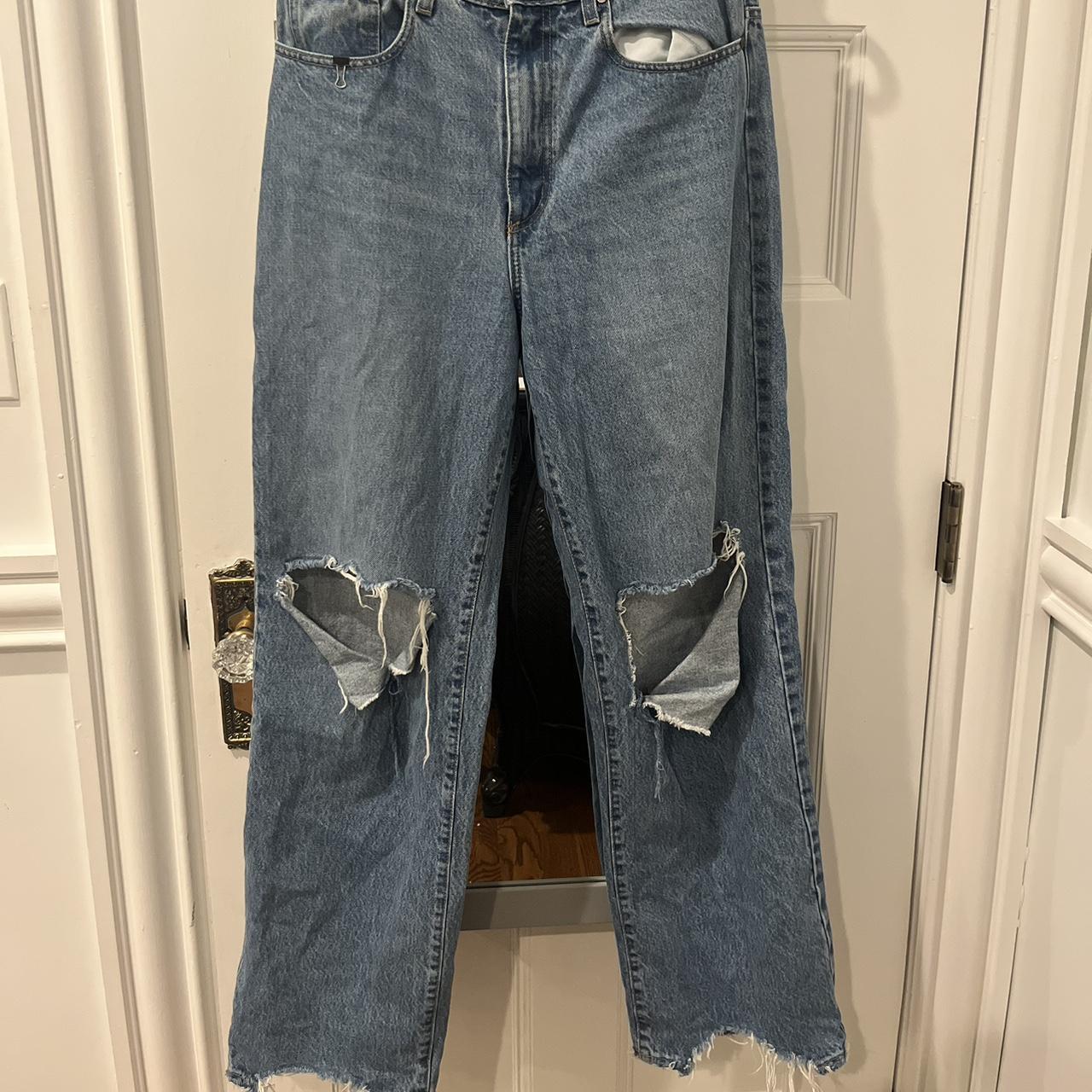 Nobody denim jeans- knee rips- size 30 - Depop