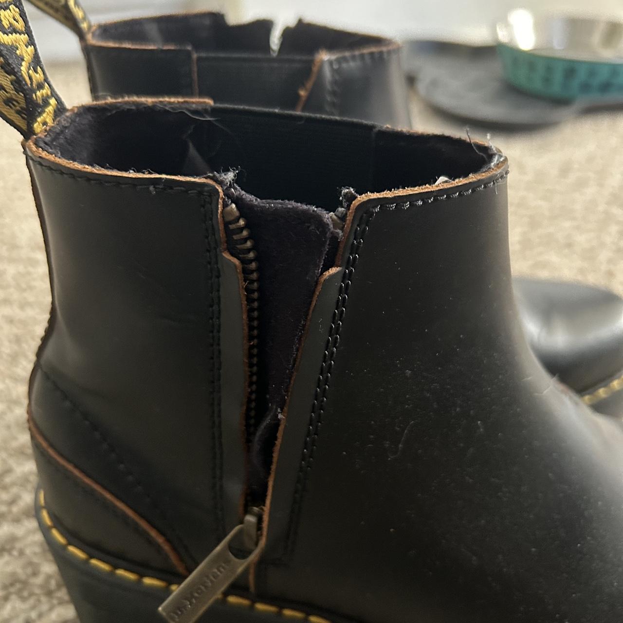 Heeled doc marten Chelsea boots with zipper These... - Depop