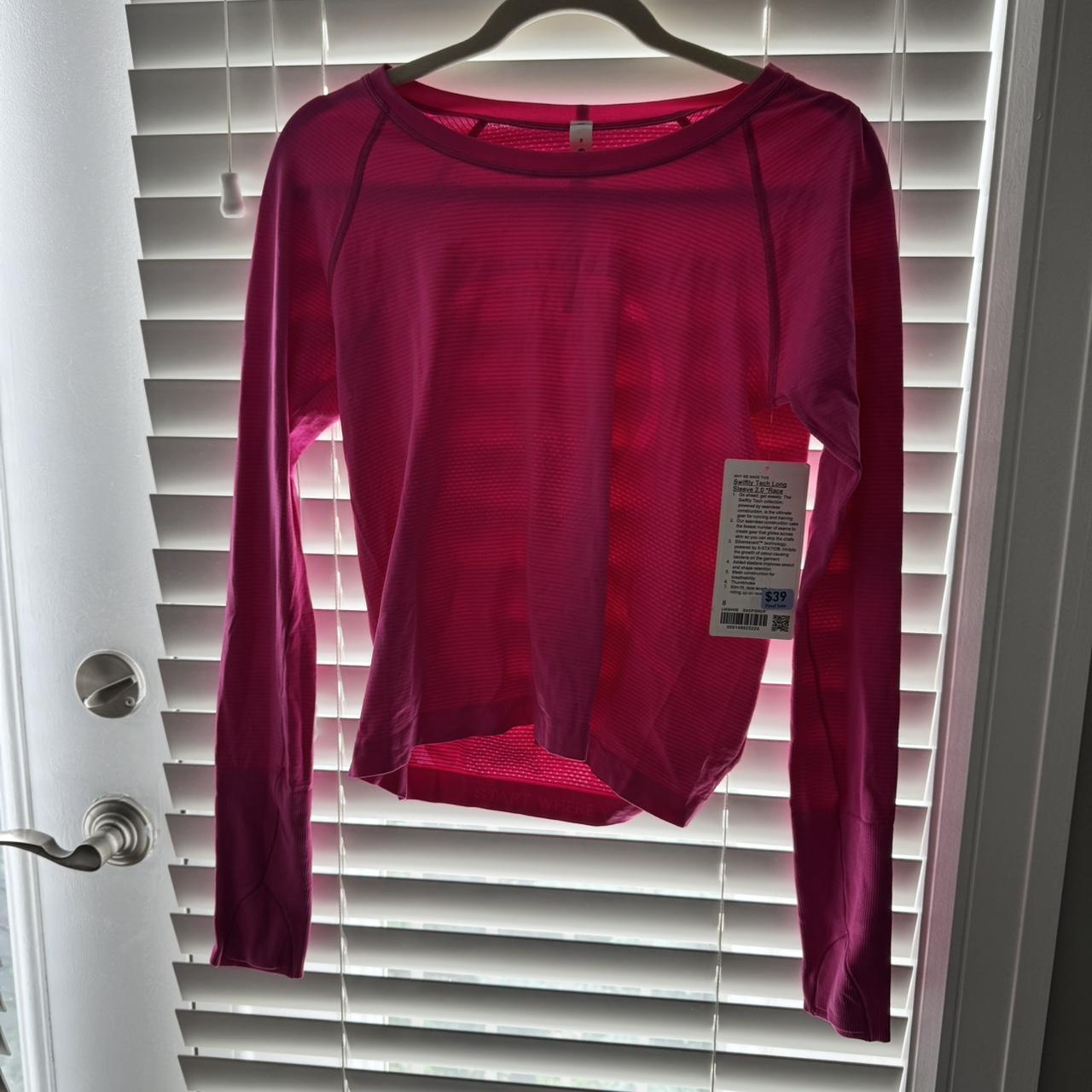Pink Swiftly Tech long sleeve top size 8 #running | Depop