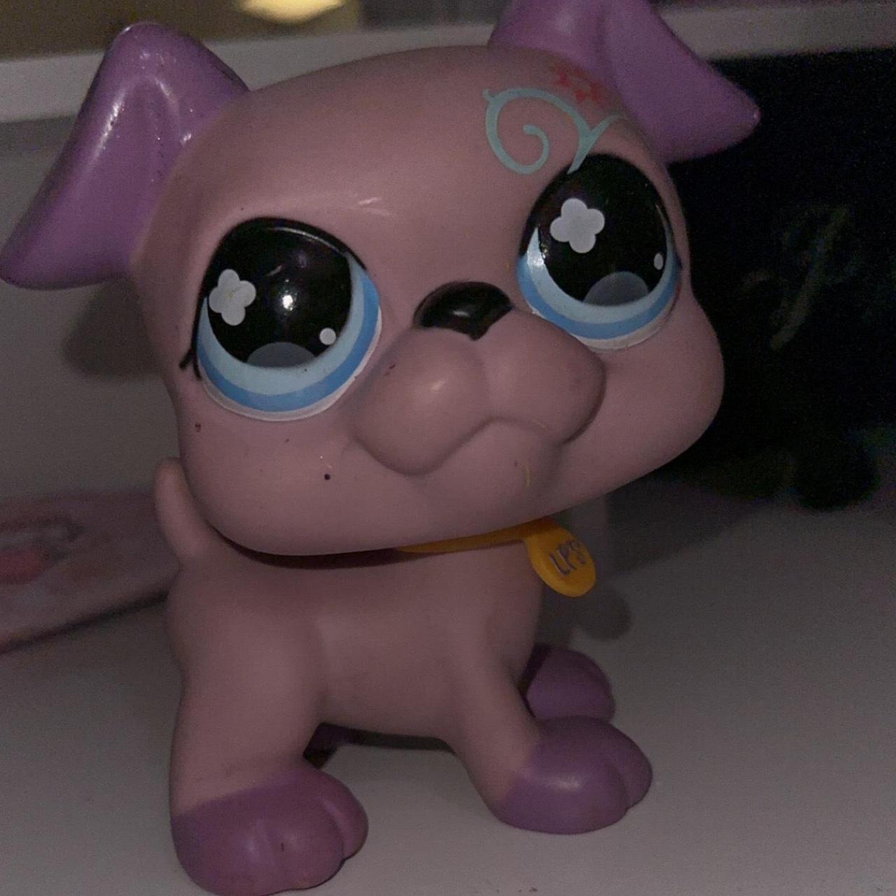 Lps 5” Jumbo Rare Boxer dog Muave Purple... - Depop