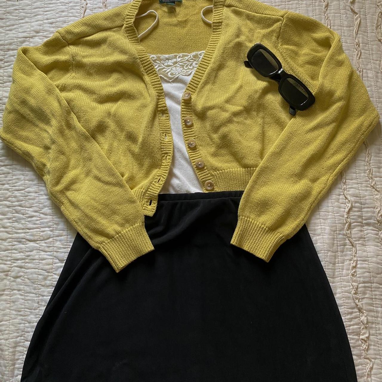 Wild Fable Women's Yellow Cardigan | Depop