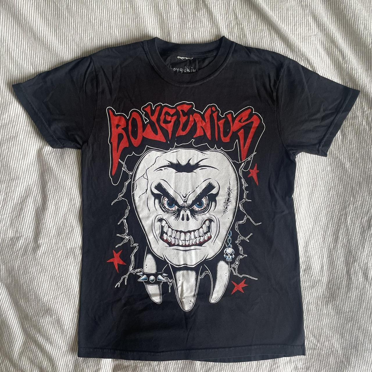 Boygenius metal tooth merch tee - size small Never... - Depop