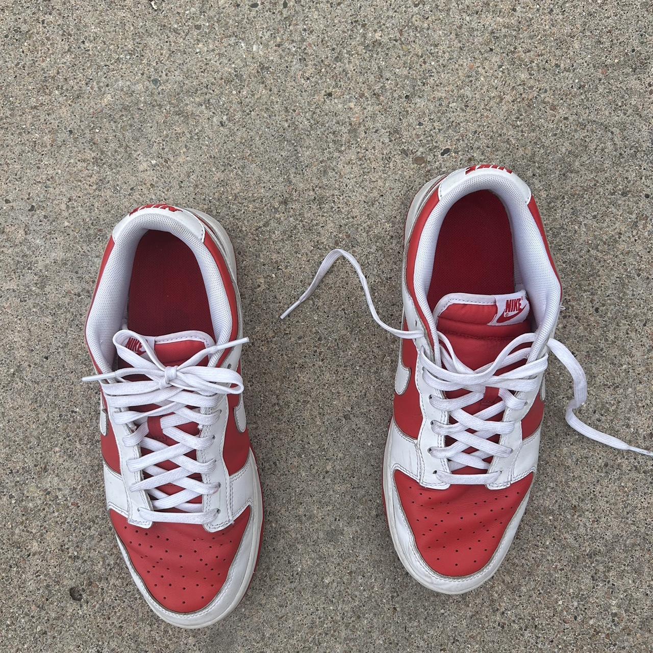 University Red Nike dunks Men’s size 11.5 - fits... - Depop