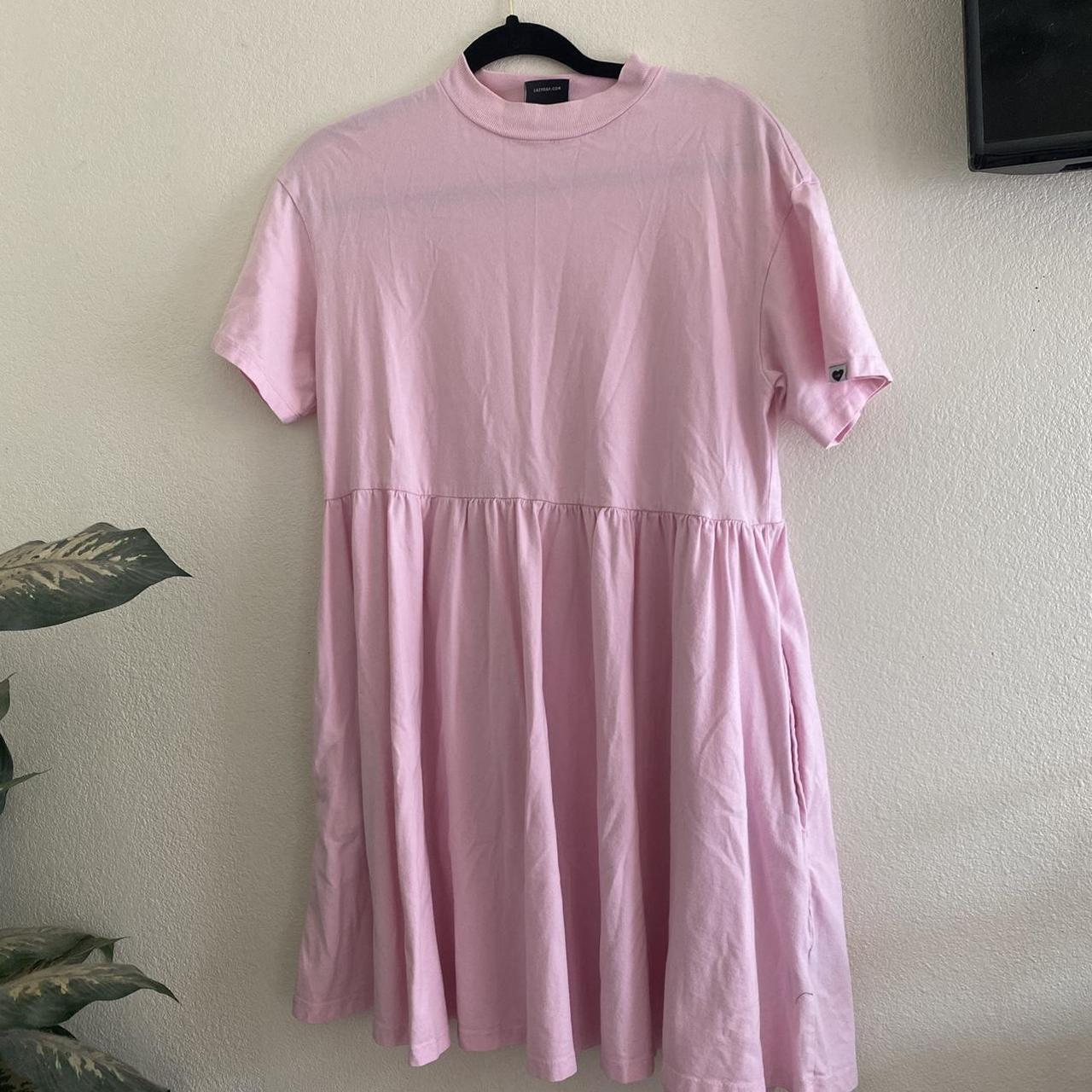 NEED GONE ASAP! LAZY OAF pink baby doll dress with... - Depop