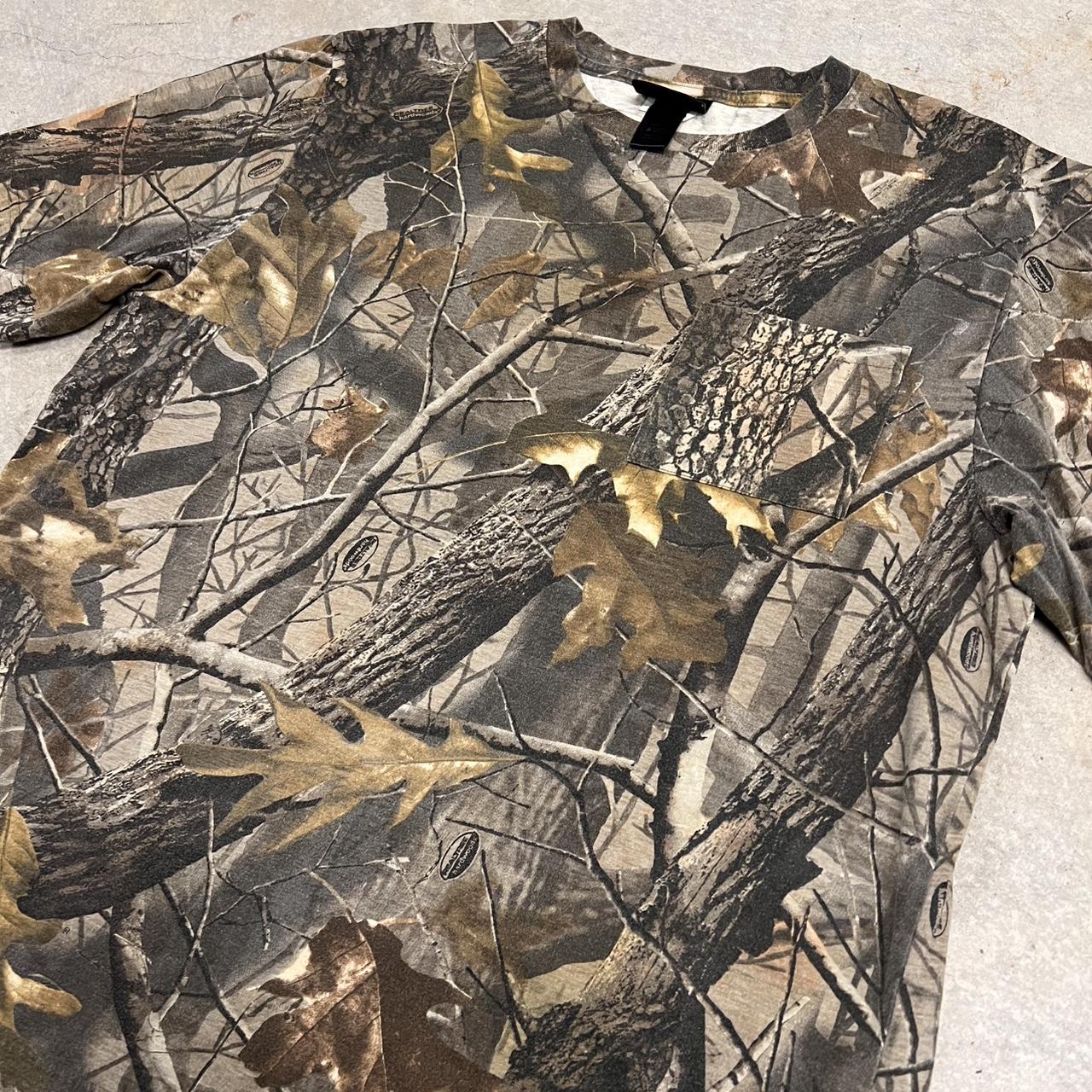 Sick Y2K Winchester Camo print cotton t-shirt great... | Depop