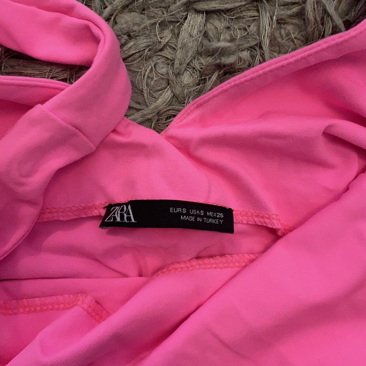 Zara Women's Pink Bodysuit | Depop