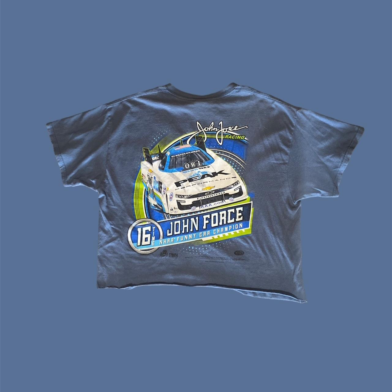 xl john force cropped shirt - Depop