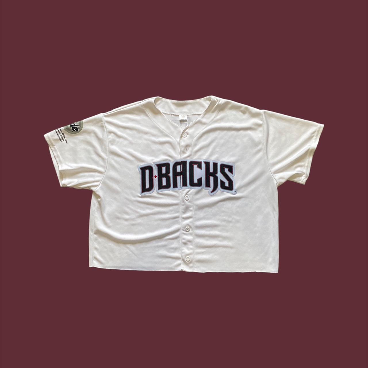 large cropped men’s D-backs jersey 22 in length - Depop