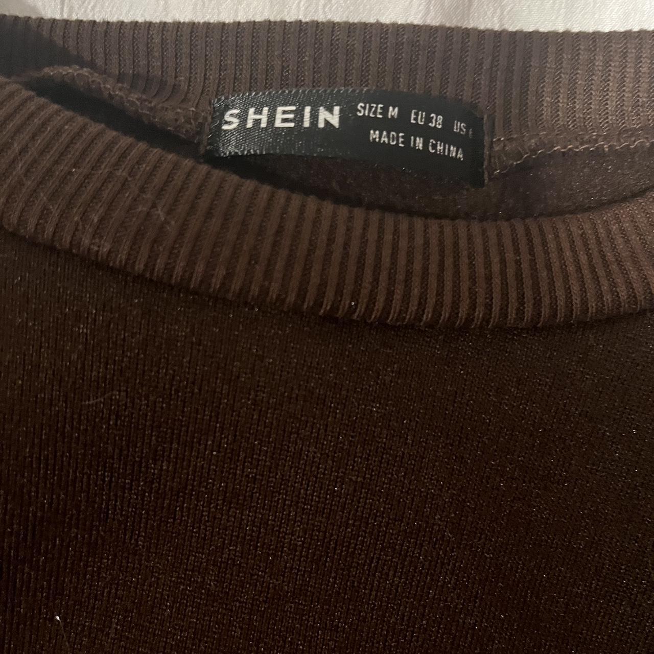 cutsie teddy bear crewneck from shein size: m - Depop