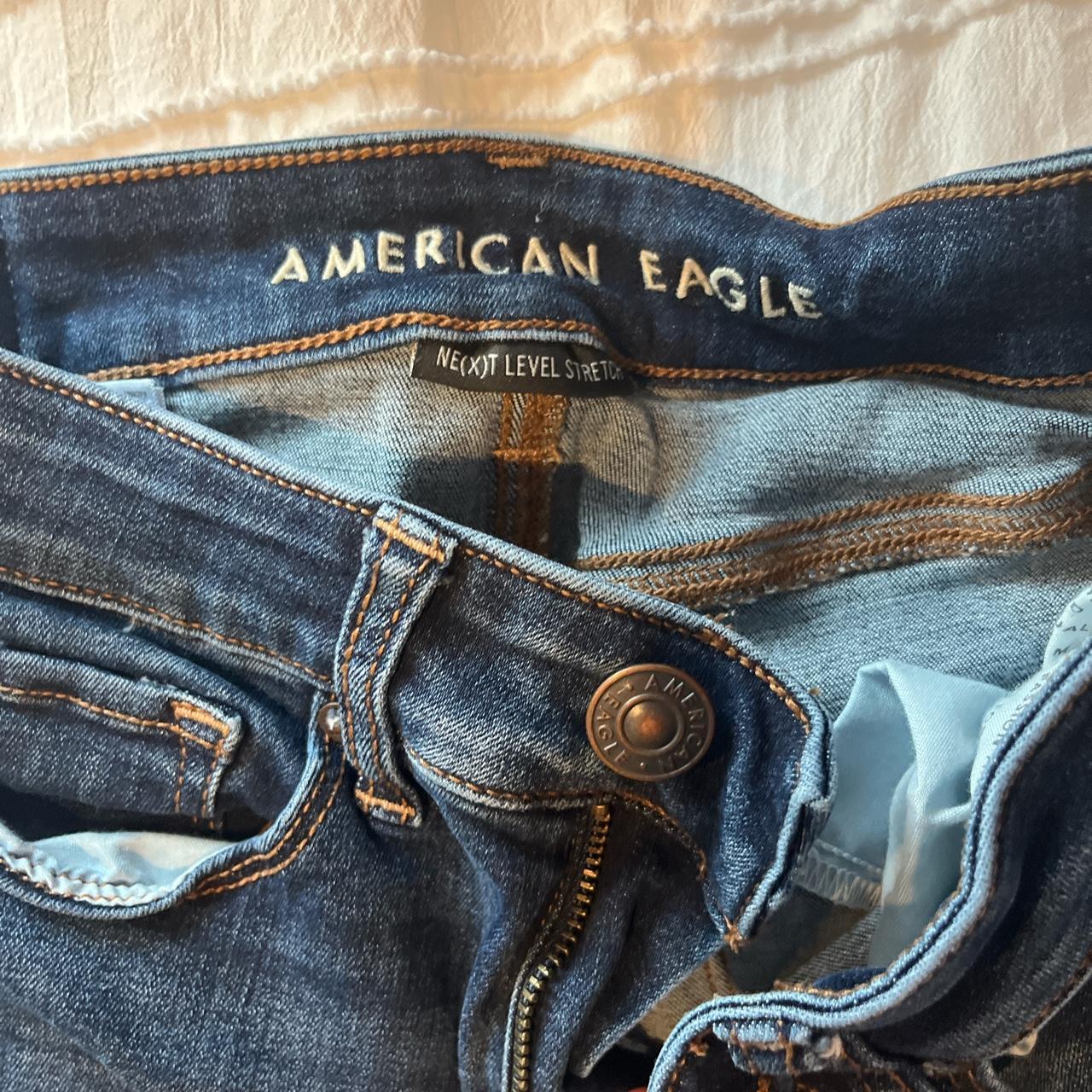 vintage american eagle bootcut jeans! thrifted size 00 - Depop