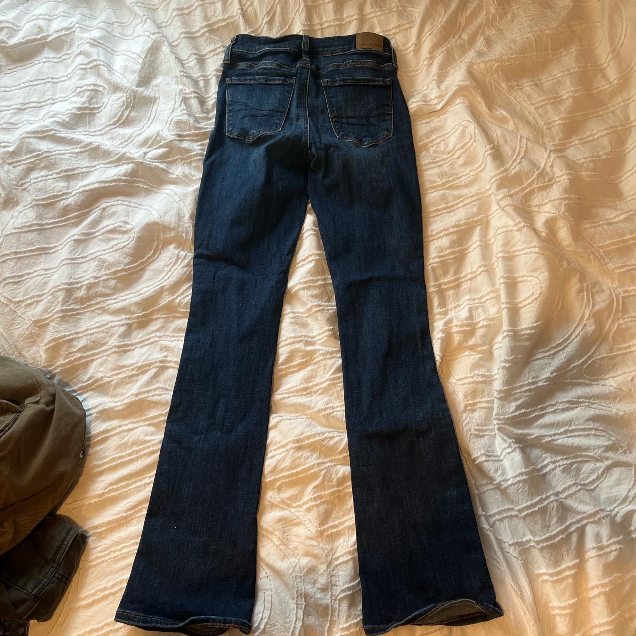 vintage american eagle bootcut jeans! thrifted size 00 - Depop