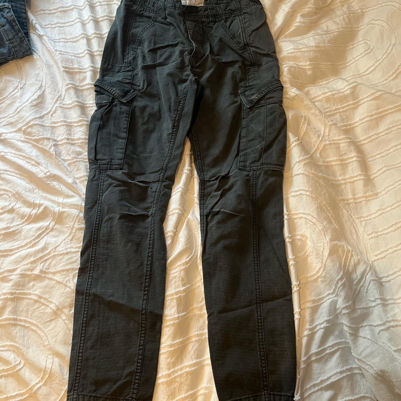 thrifted vintage free people cargo jeans size: 0 - Depop