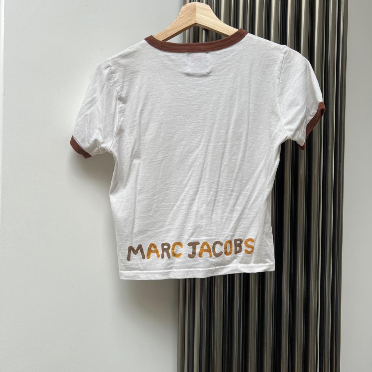 MARC JACOBS HEAVEN White teddy baby tee Size small... - Depop