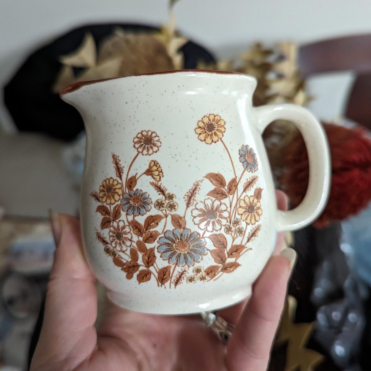 Cutest little cottage core earthy floral milk... - Depop