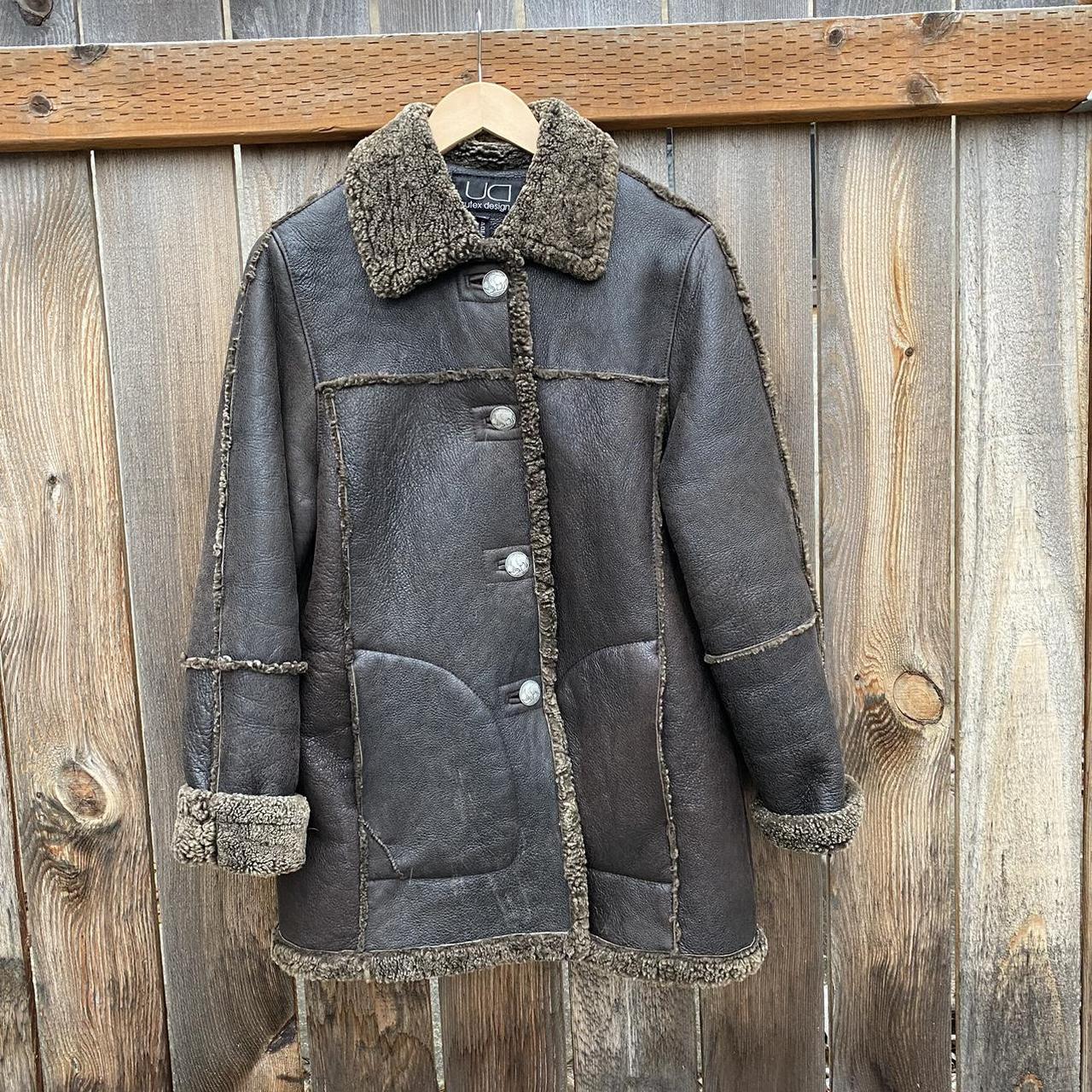 Dark Brown Shearling Jacket Stunning and very very... - Depop