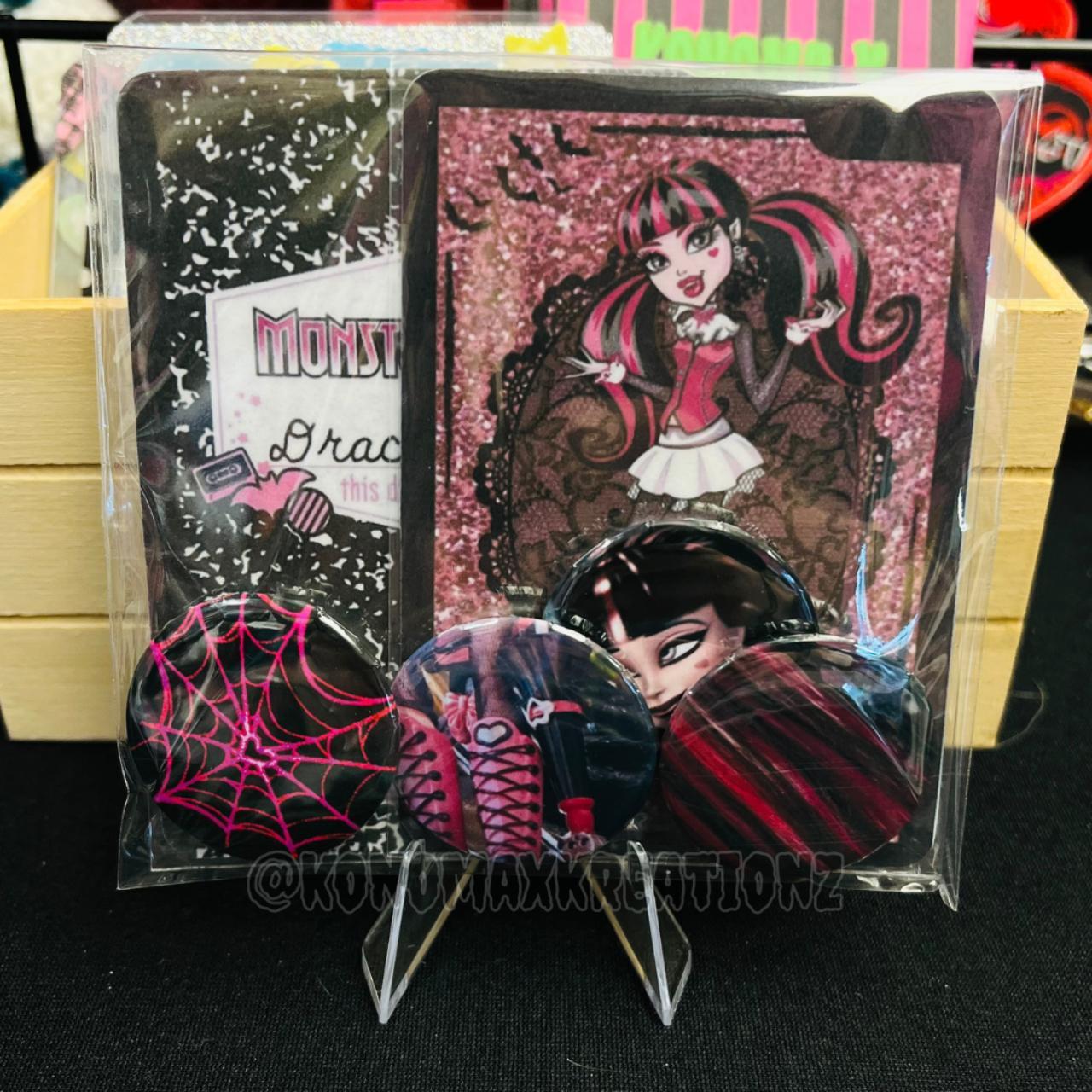 Draculaura Monster High Card & Pin Bundle ☆ : Each... | Depop