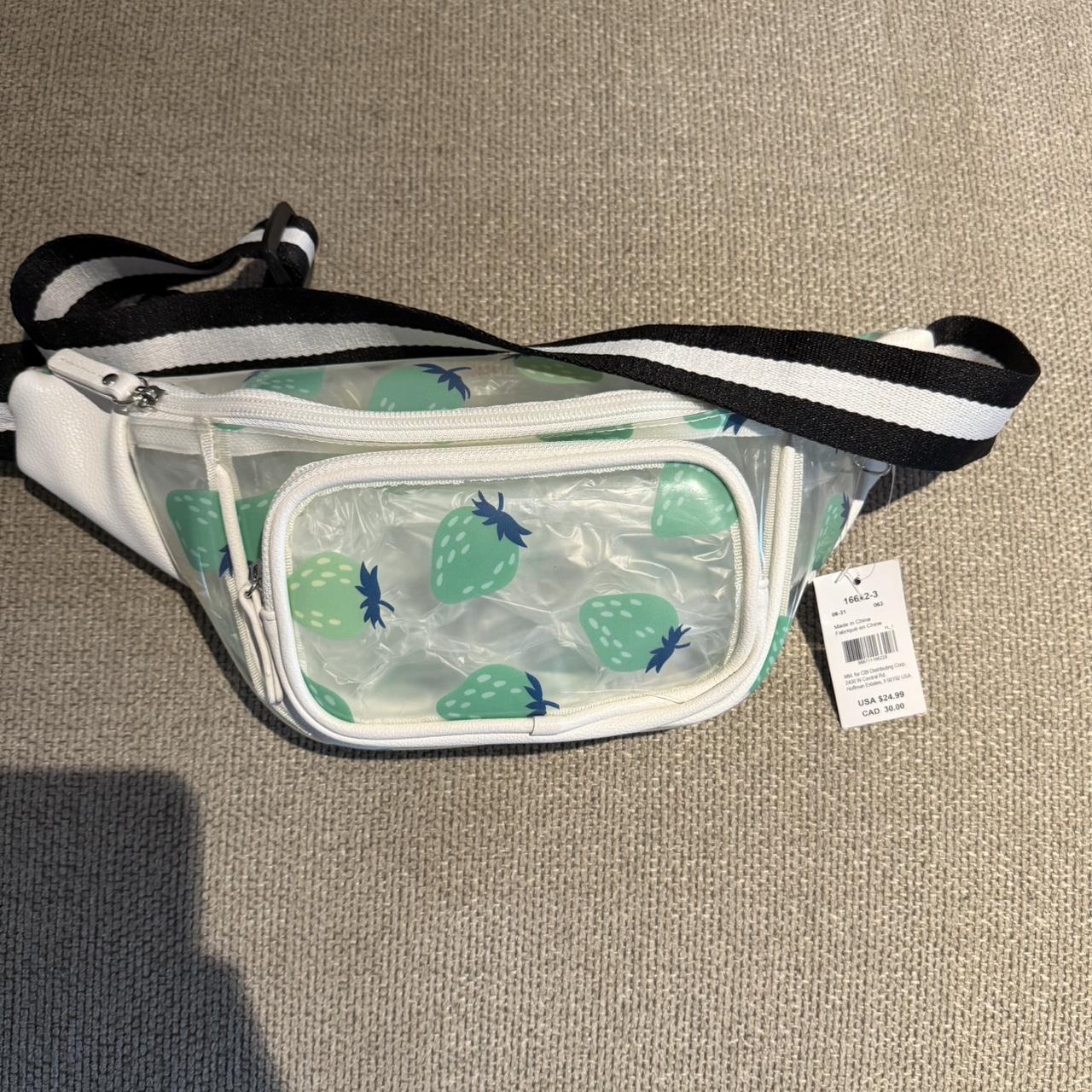 Clear strawberry print fanny pack! #Fannypack ... | Depop