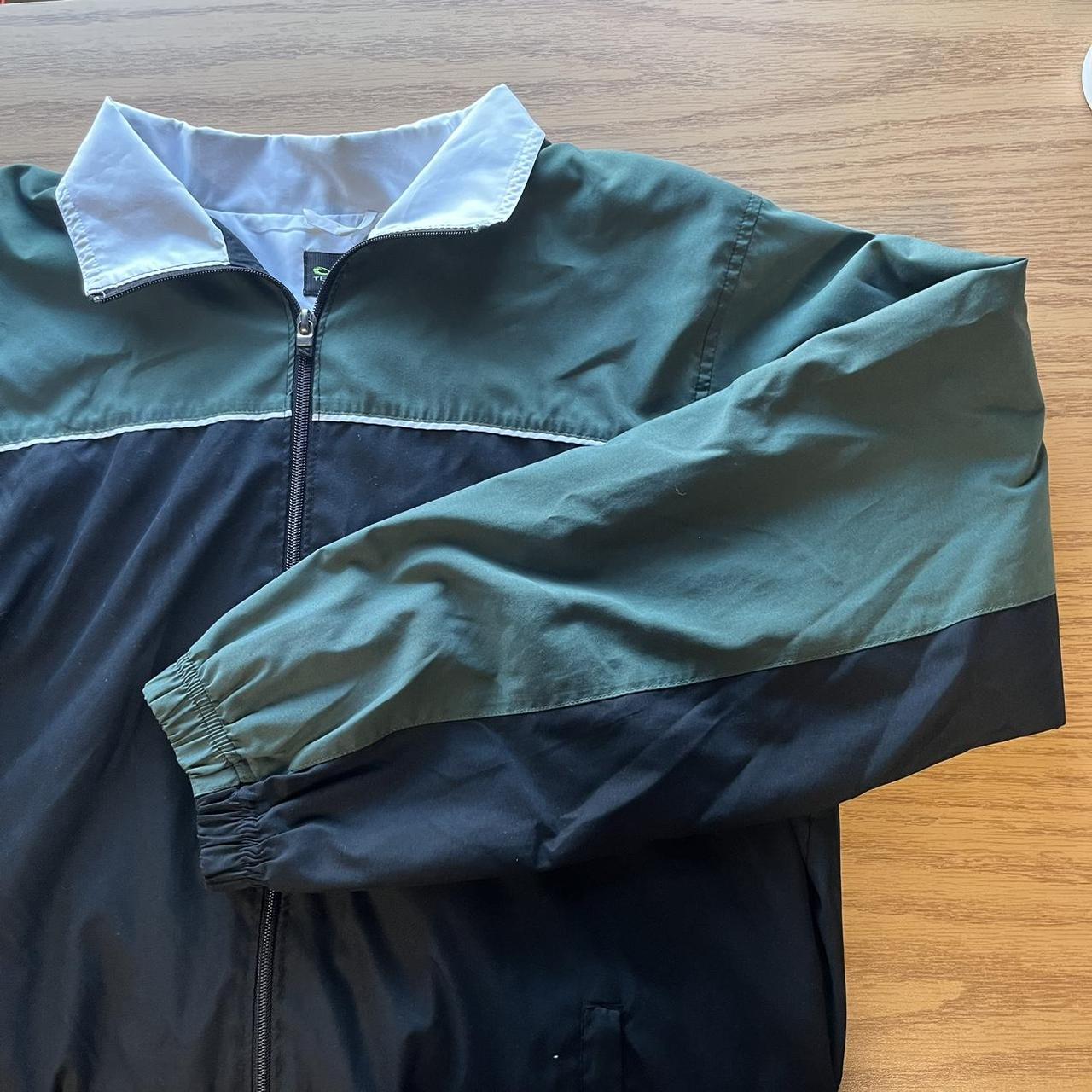 vintage color lock jacket- zipper pull is broken,... - Depop