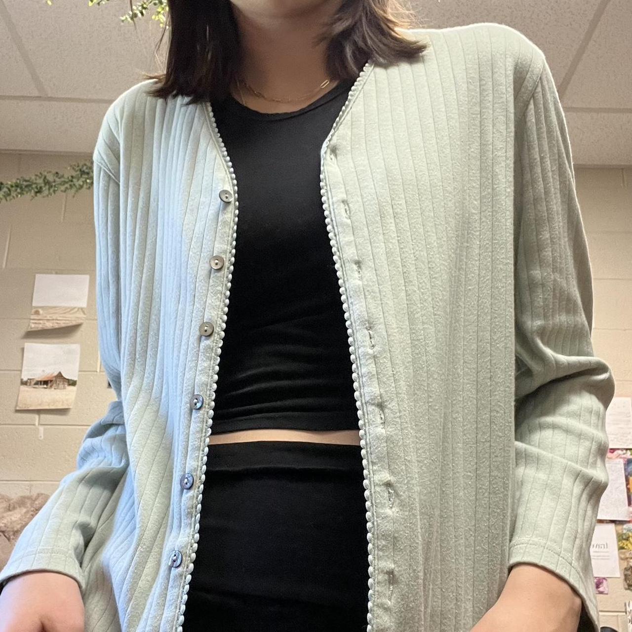 Talbots mint cardigan - Depop