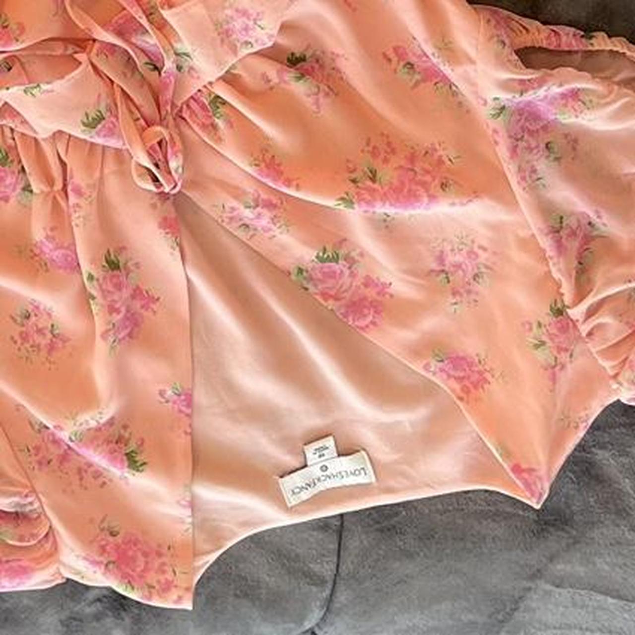 Love Shack Fancy pink ruffle dress Size 10- I’m... - Depop