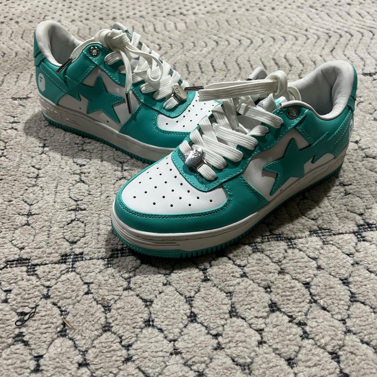 BAPE Women's White Trainers | Depop