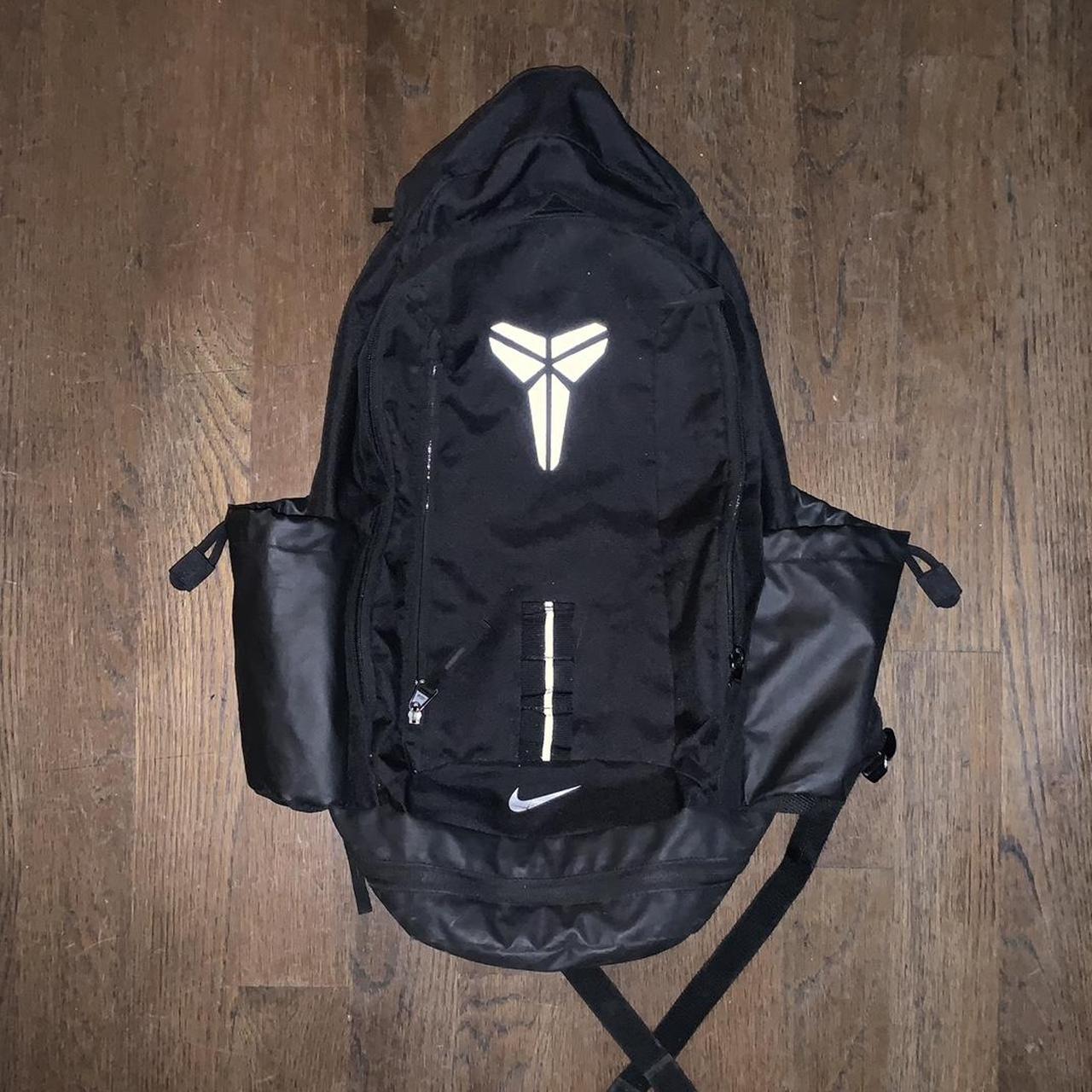 kobe nike basketball backpack, black excellent... - Depop