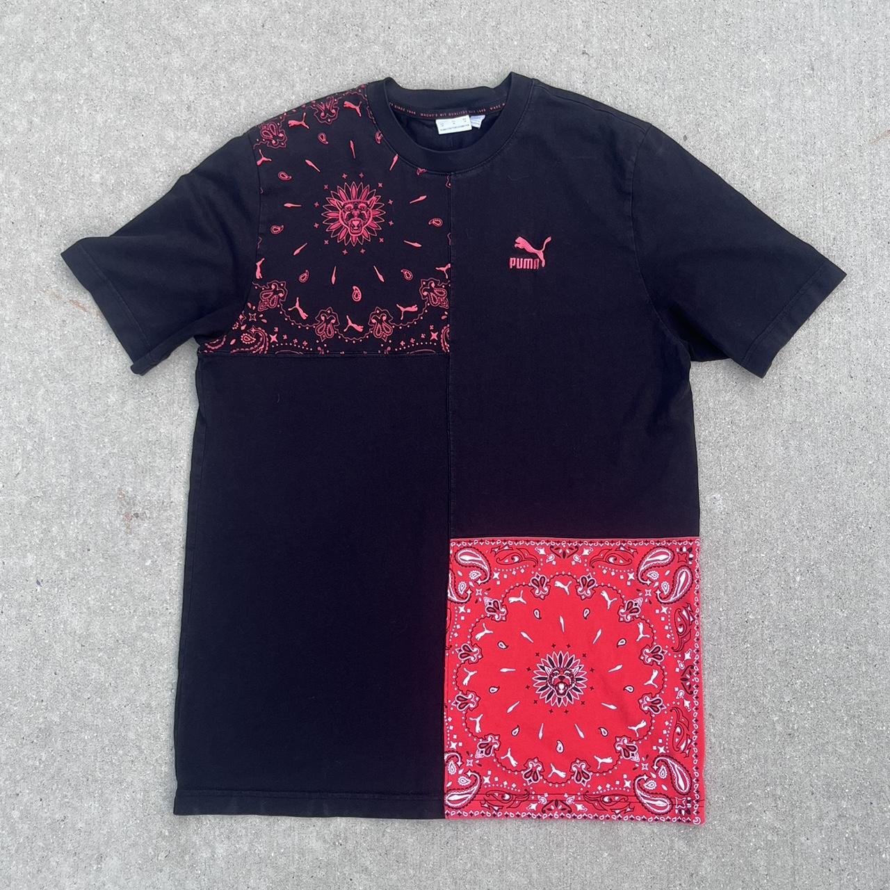 Puma Paisley Bandana Tee - Condition: 9/10 - All... - Depop