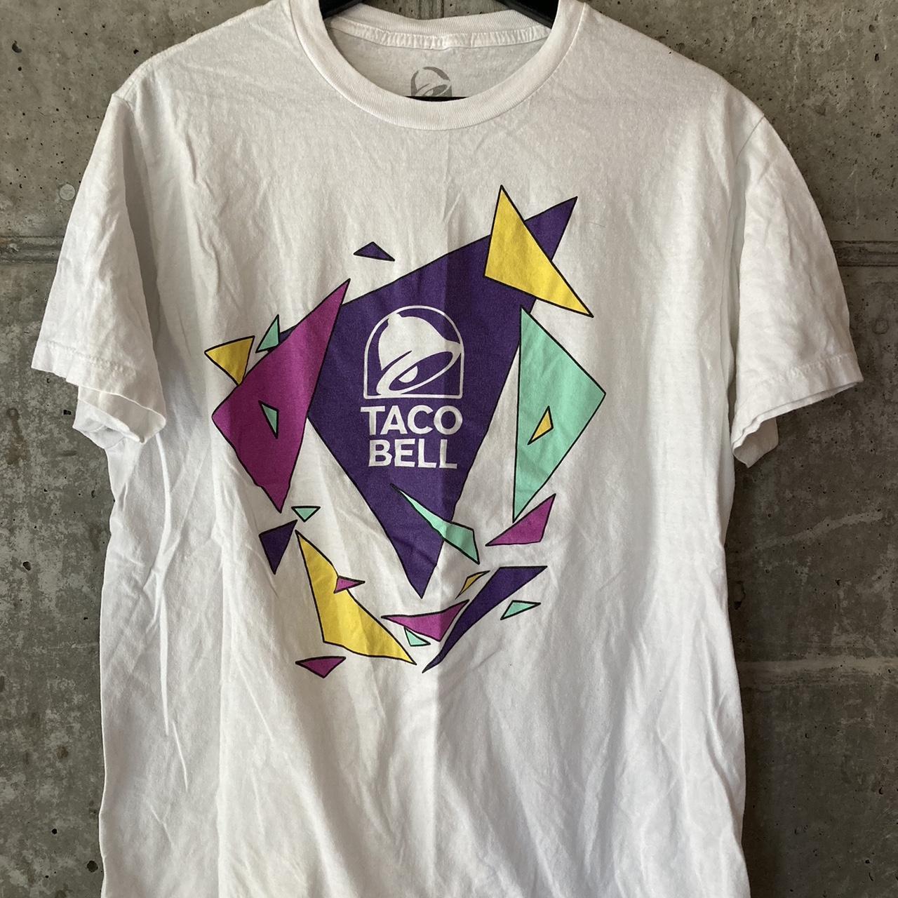 Woman’s Taco Bell T-Shirt Size Large White Fast Food... - Depop