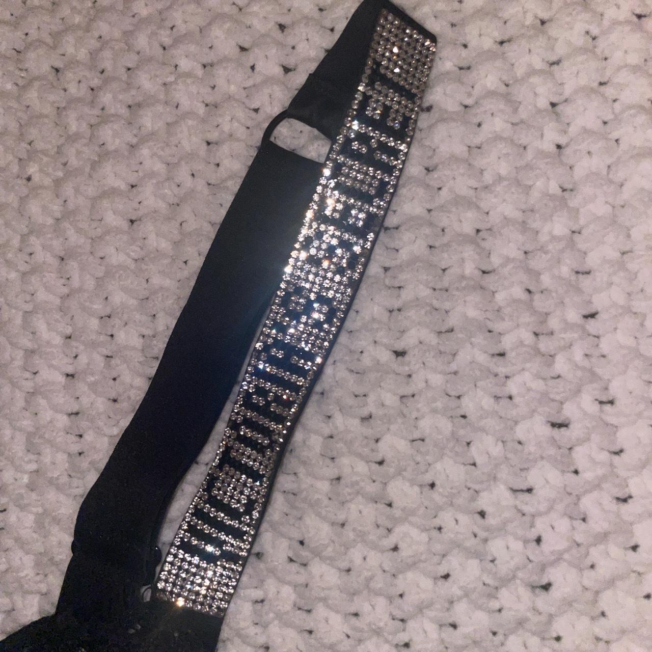 Victoria's Secret rhinestone strapped push-up bra... - Depop