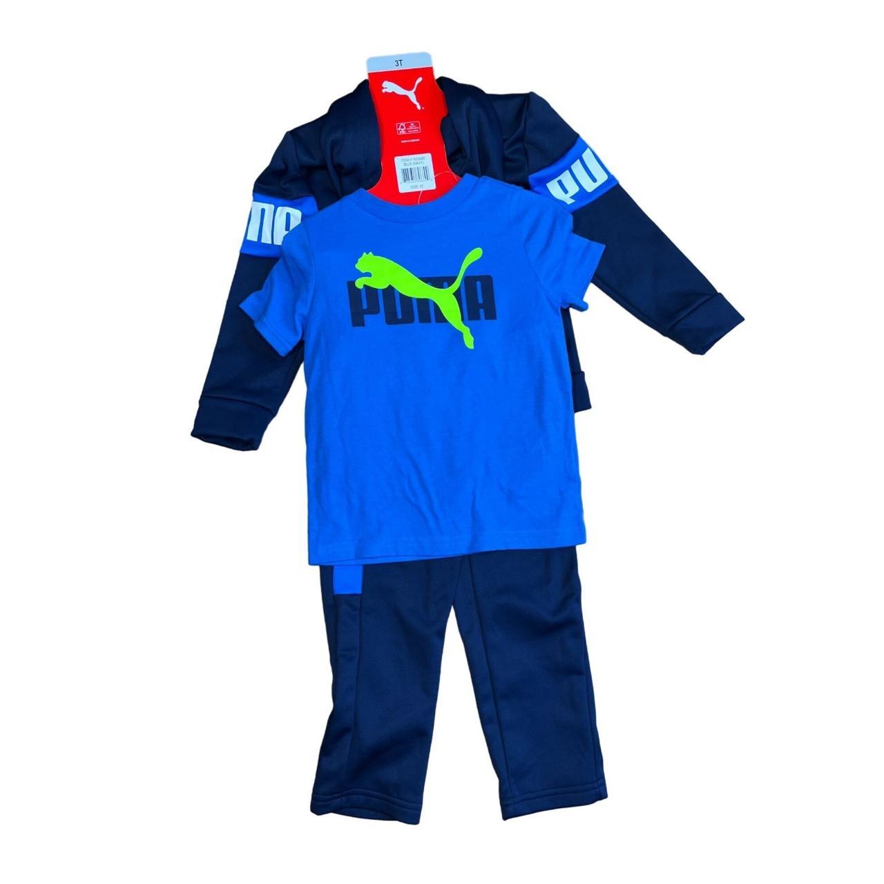Puma Toddler Boys' 3-Piece Tracksuit Set Size 3T... - Depop