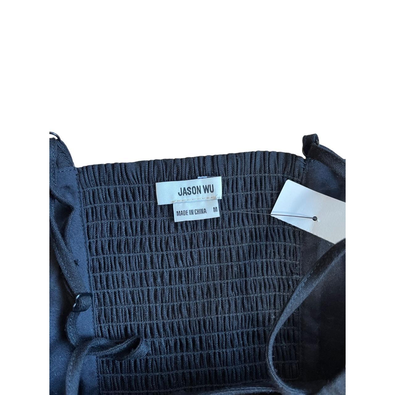 Jason Wu Black Cutout Crop Top With Adjustable... - Depop