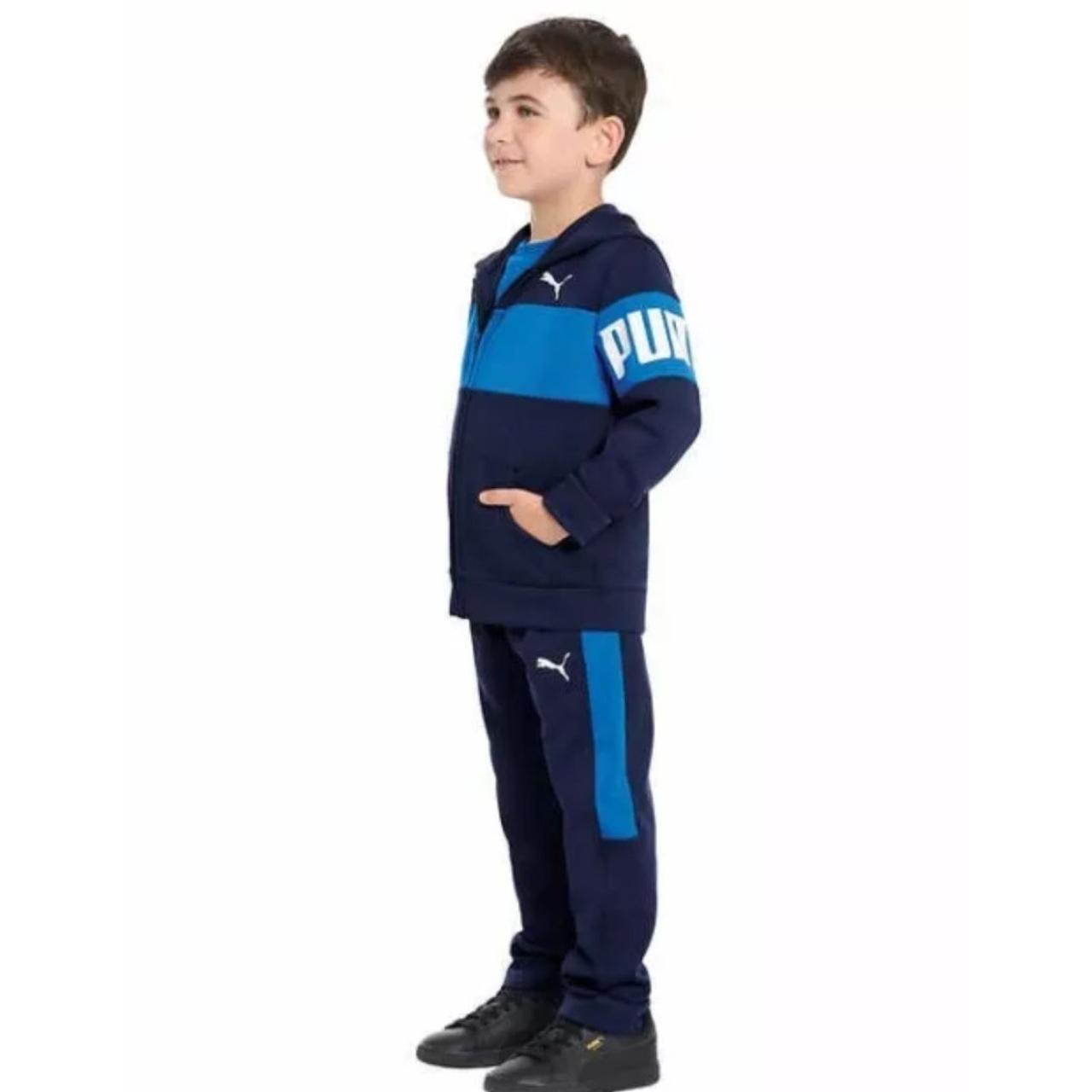 Puma Boys' 3-Piece Tracksuit Set - Hoodie T-Shirt &... - Depop
