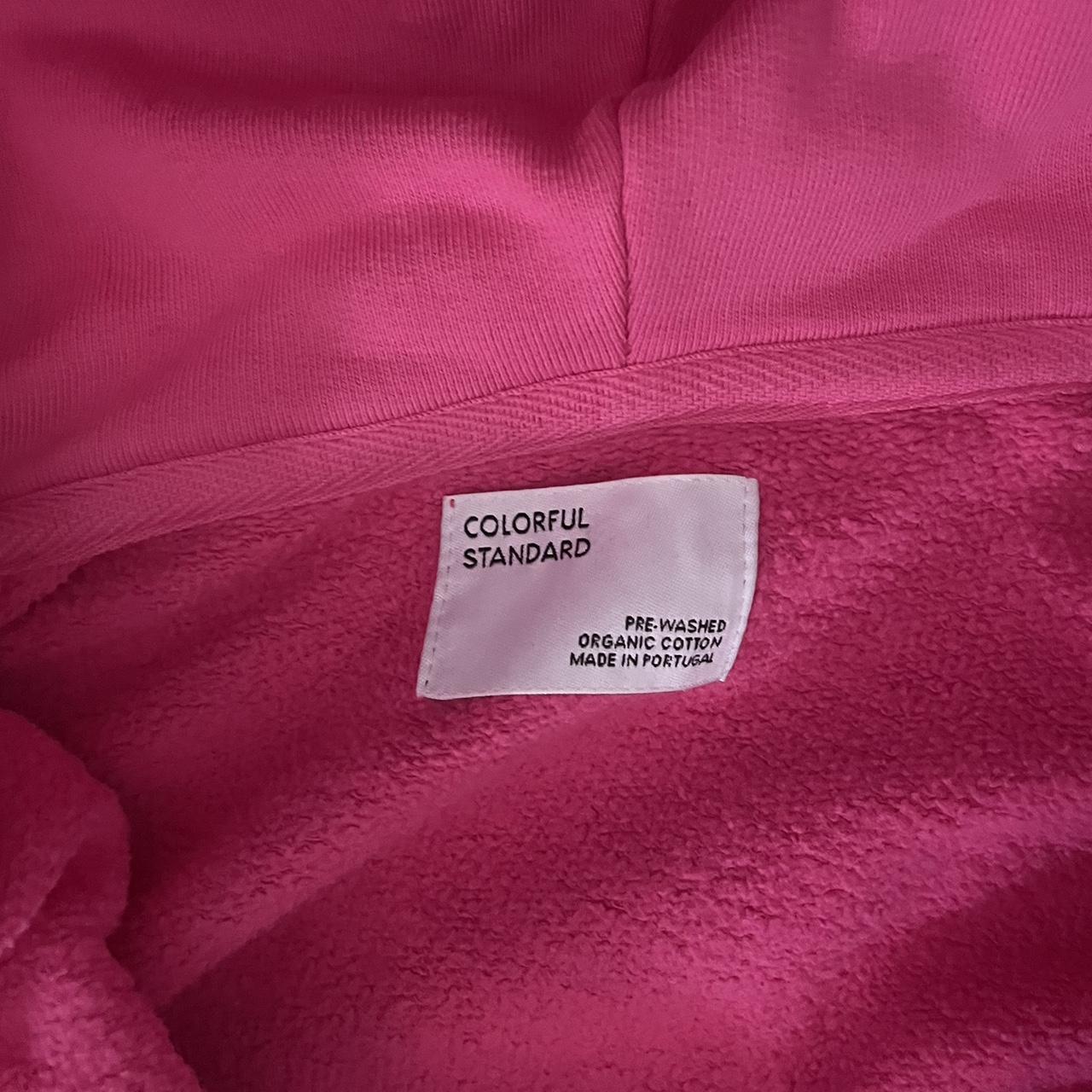 hot pink zip up heavyweight & thick asl size M no... - Depop