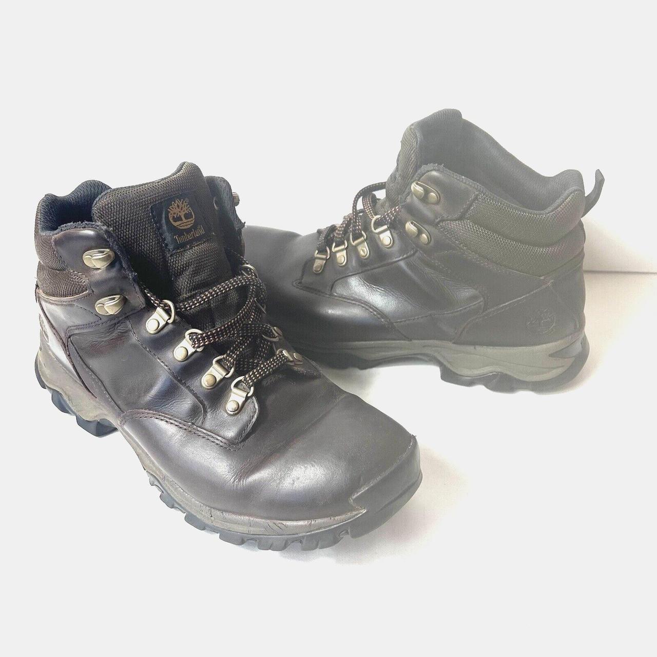 Timberland Brown Leather Light Weight Ankle Lace Up... - Depop