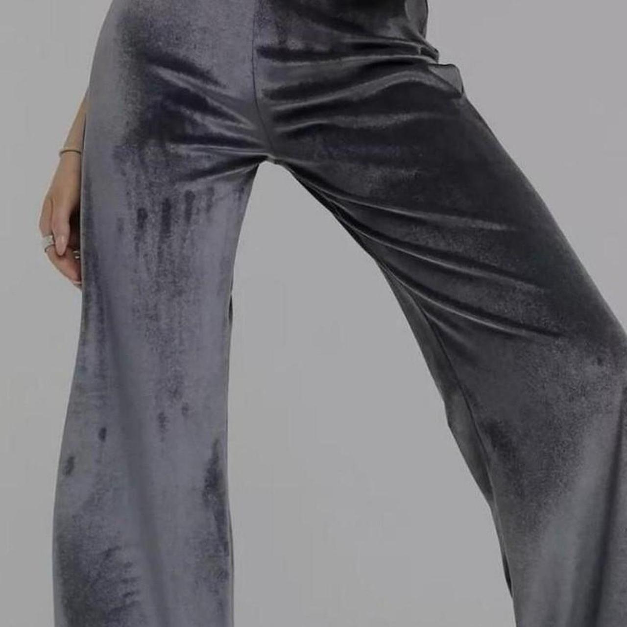 ASOS collusion wide leg velvet flares trousers size 10 - Depop