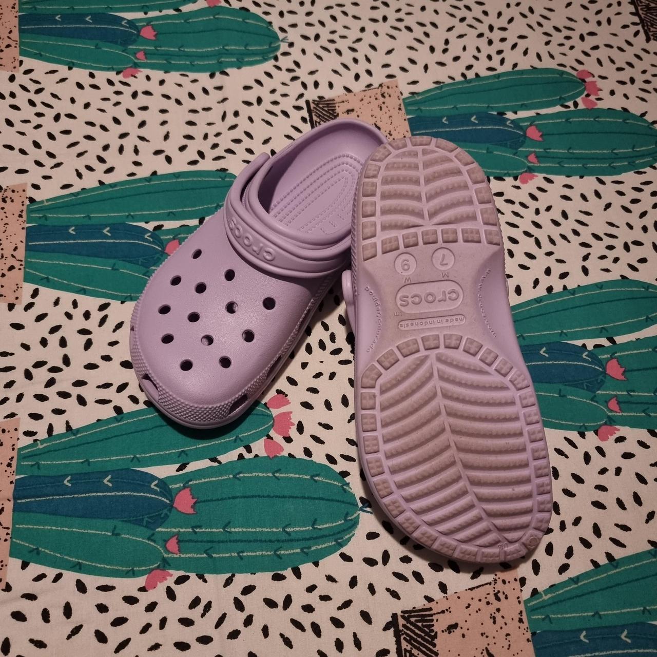 Lilac purple crocs size 7 - Depop
